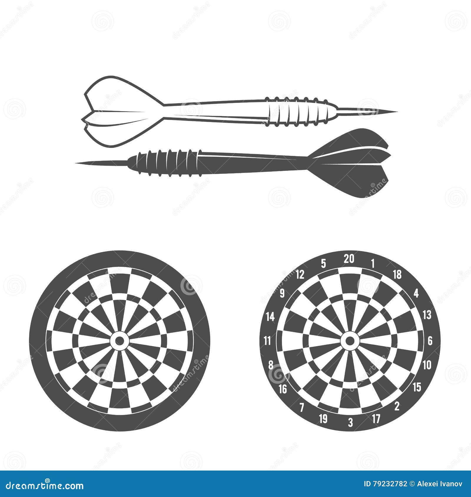 I Dardi Identificano, Badge, Logo Illustrazione Vettoriale ...