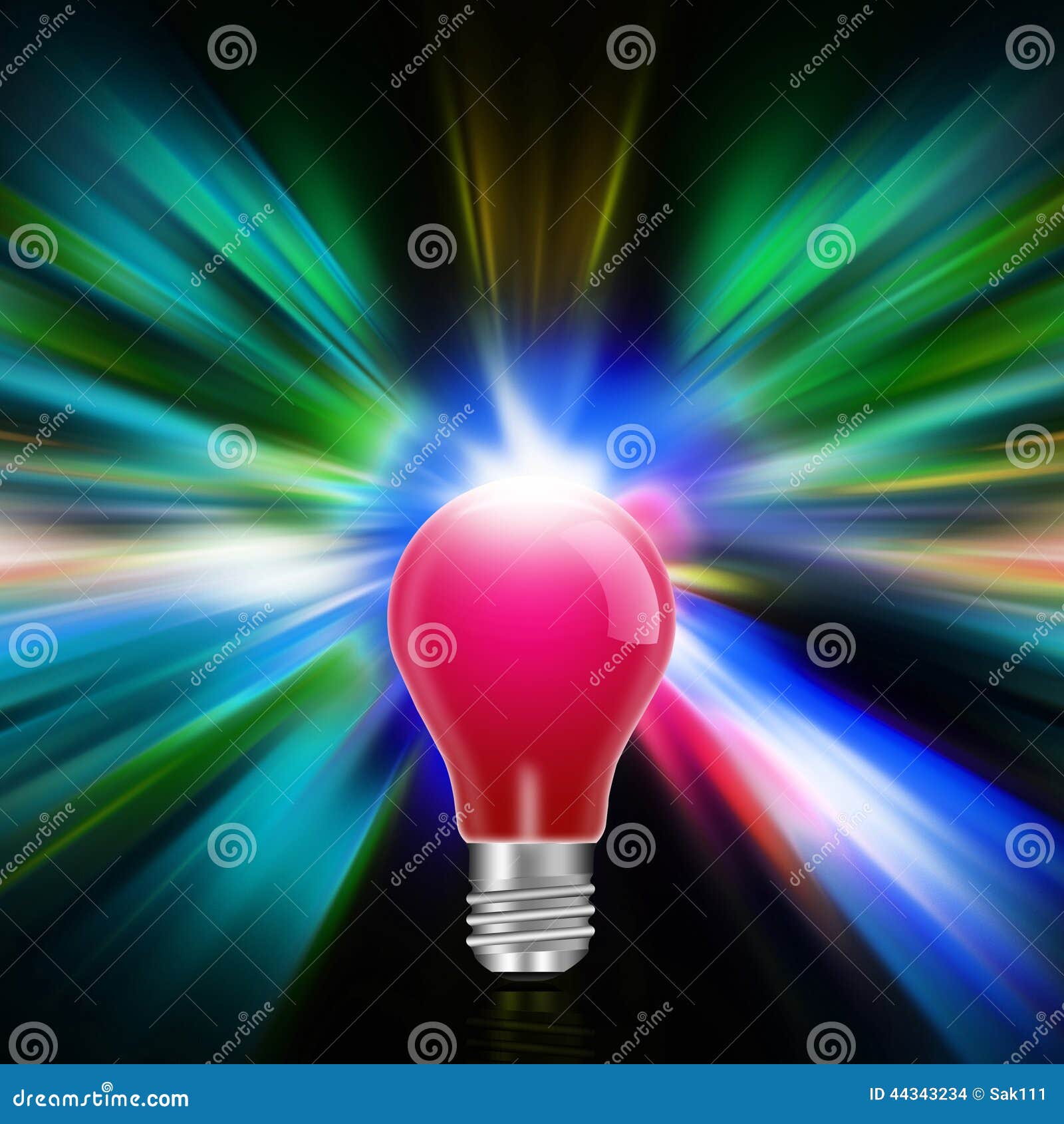 I Dea Concept with Light Bulbs on Abstract Background Stock ...