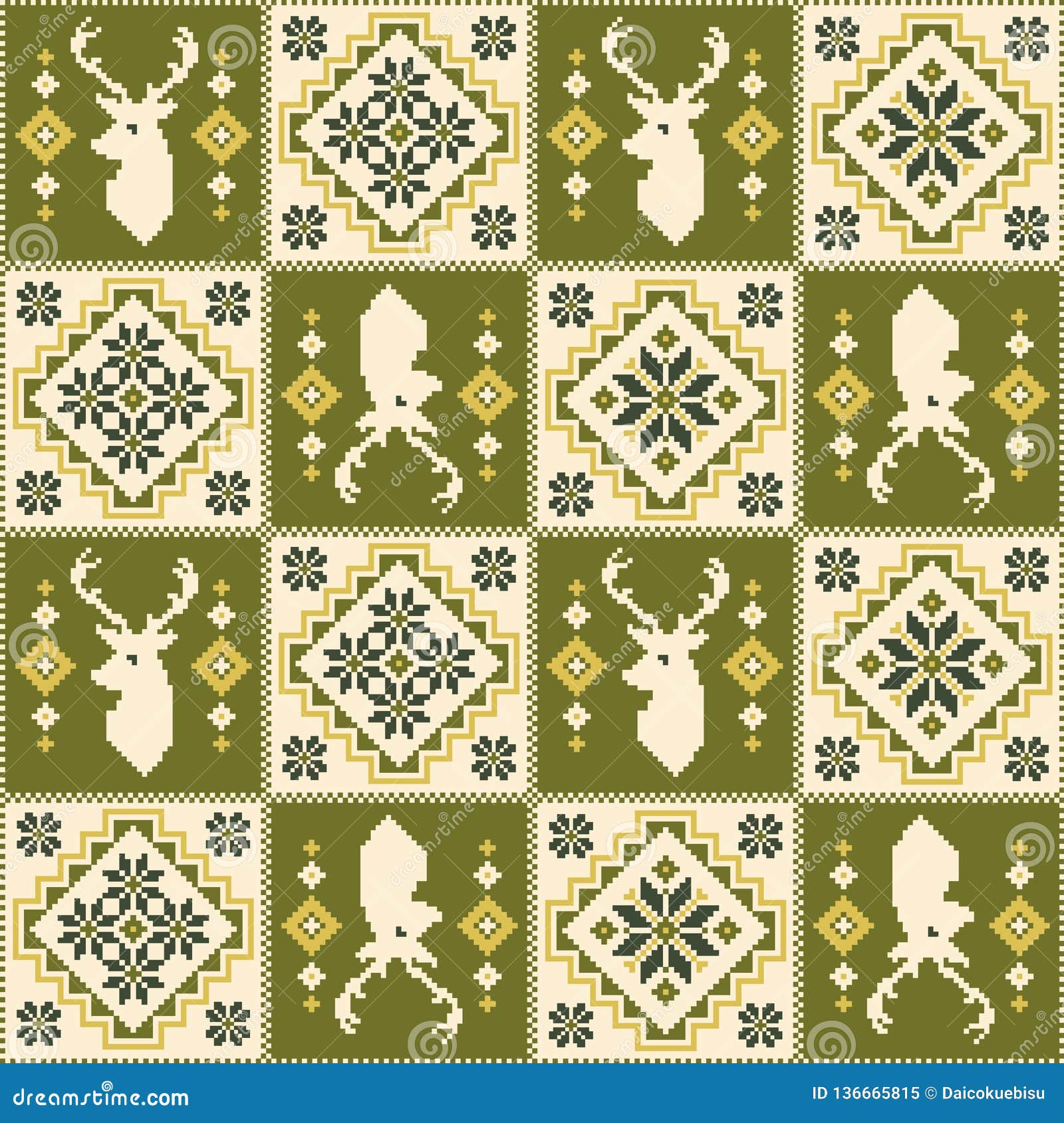 I Designed a Traditional Nordic Pattern Stock Illustration ...