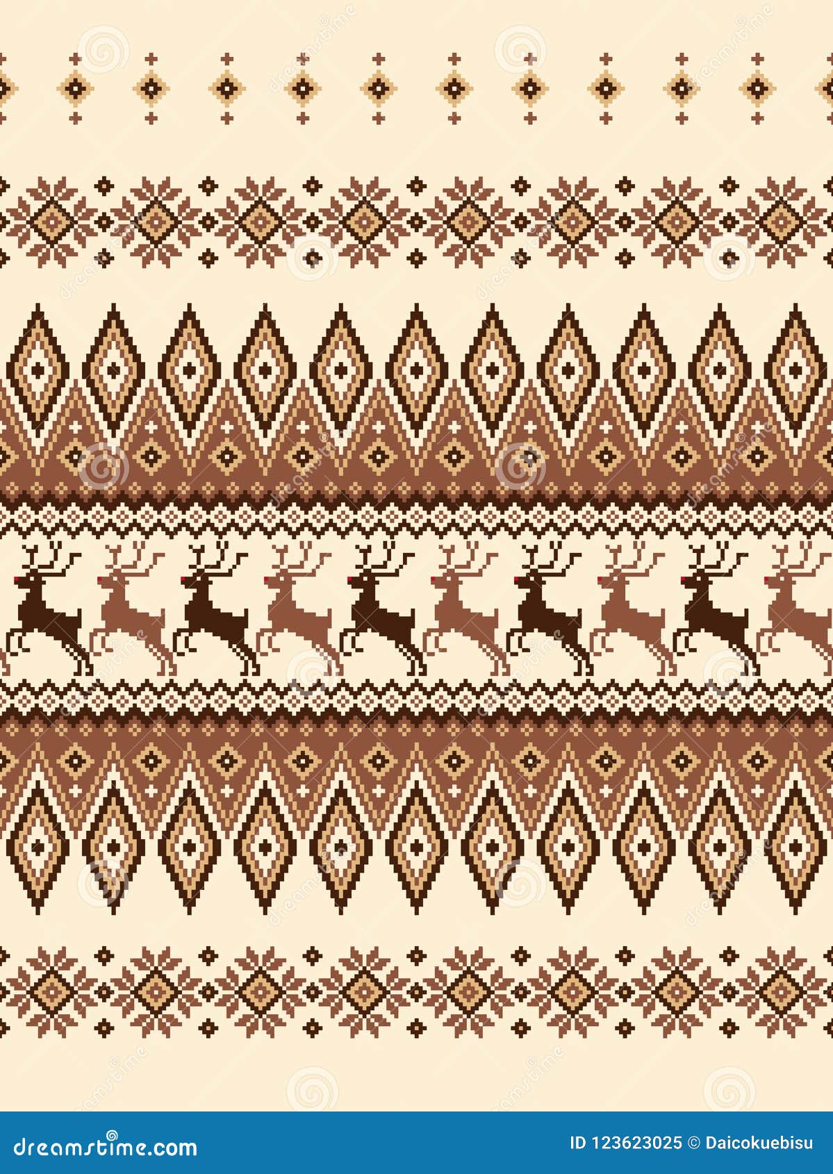 Nordic Pattern Illustration. Stock Illustration - Illustration of ...