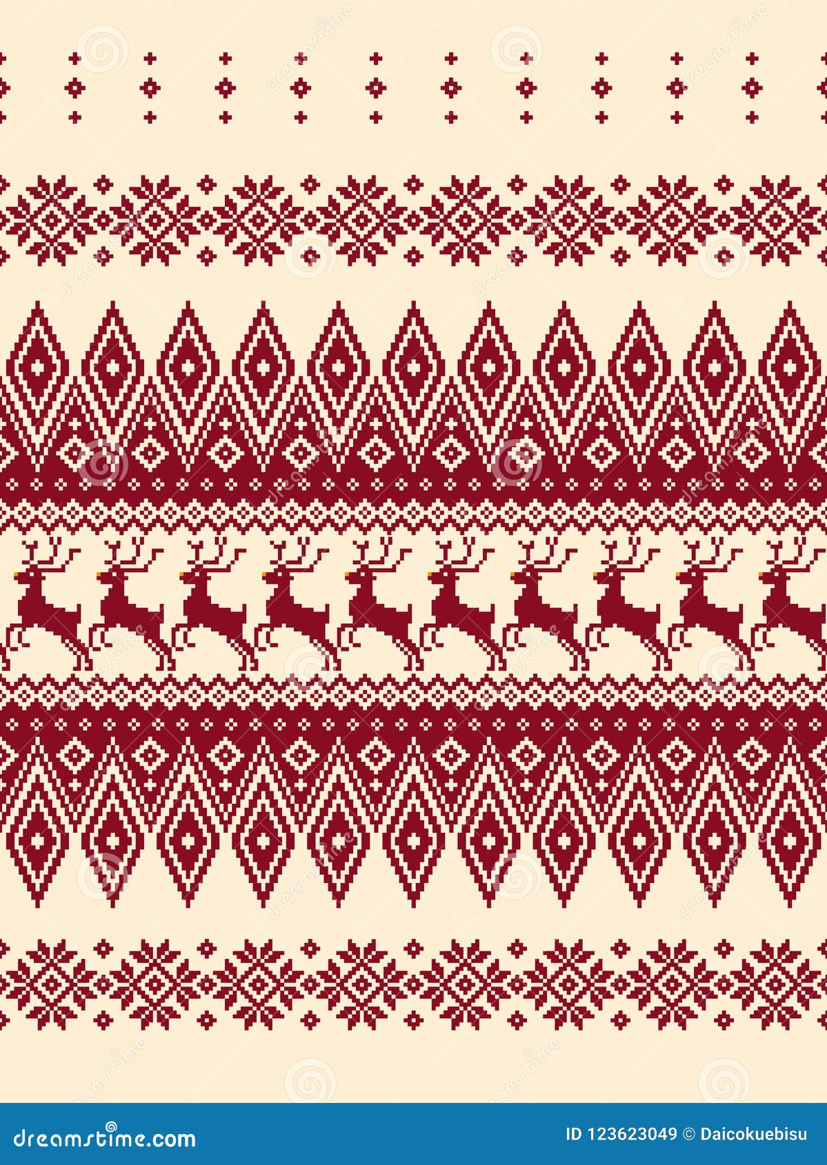 Nordic Pattern Illustration. Stock Illustration - Illustration of ...