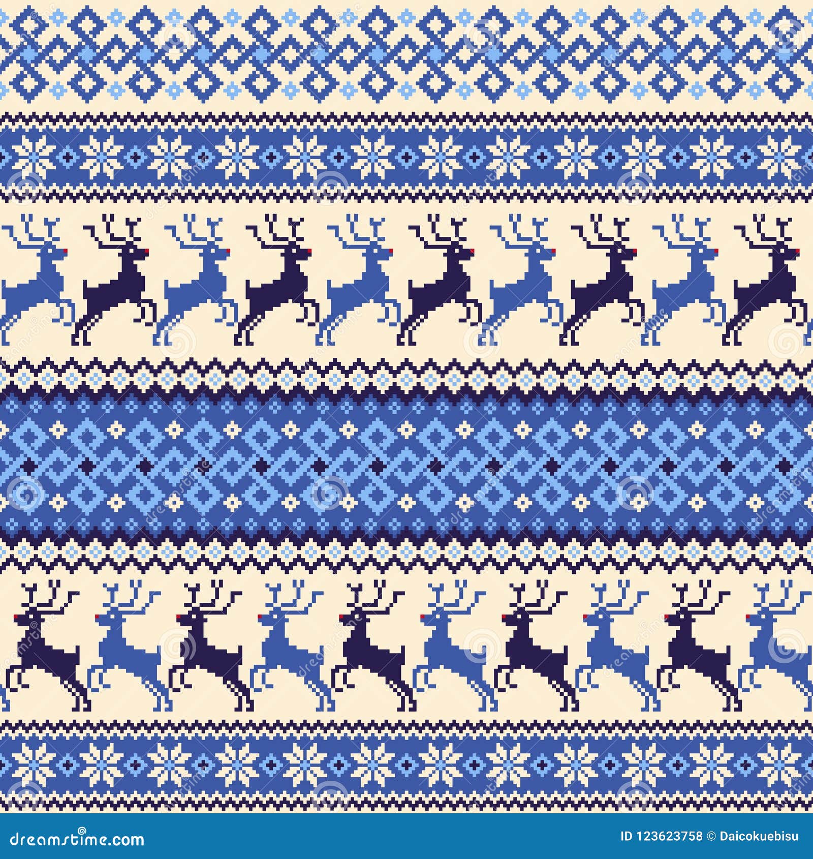 Nordic Pattern Illustration. Stock Illustration - Illustration of ...
