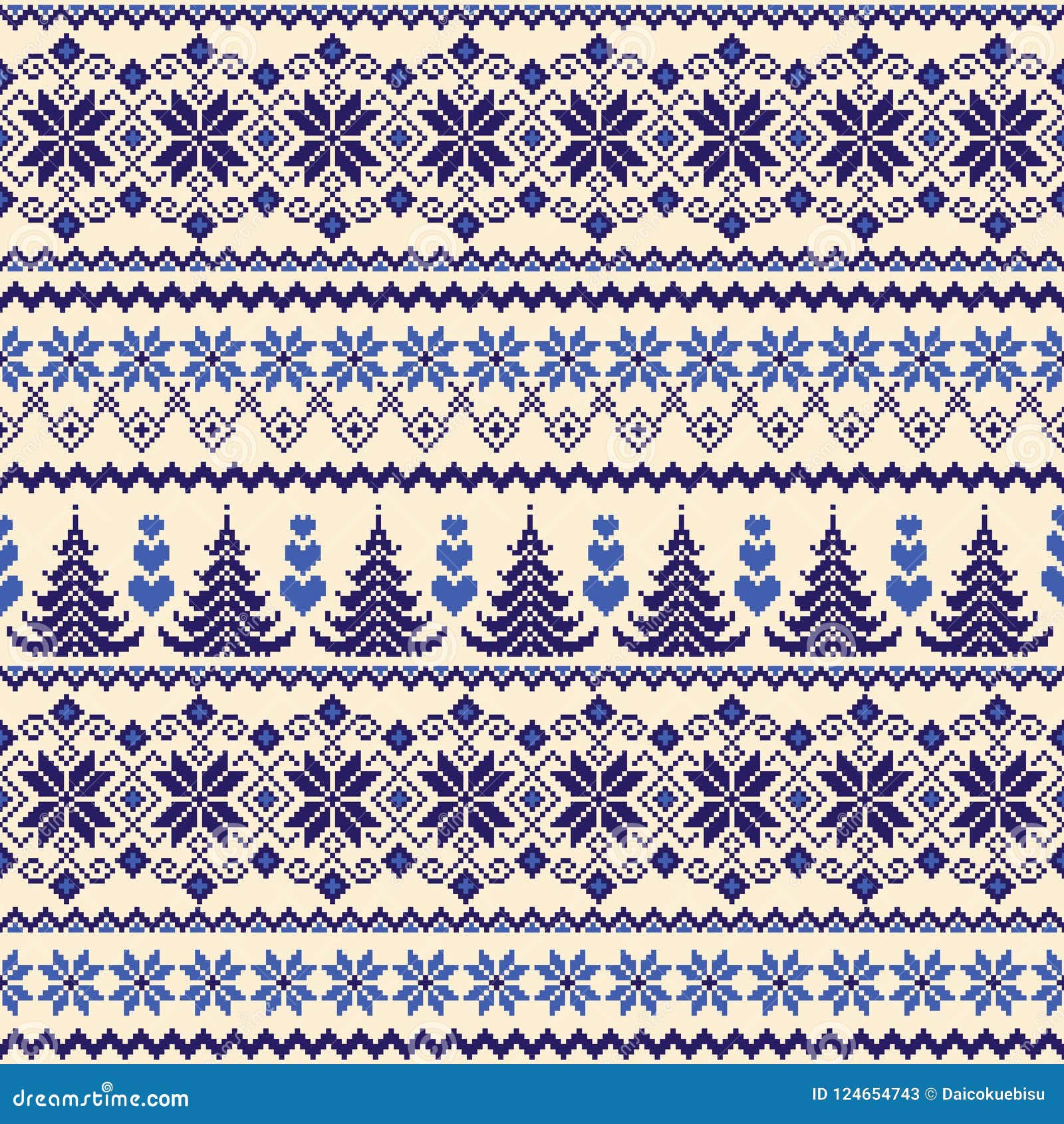 Nordic Events Pattern Illustration of the Tree Stock Vector ...