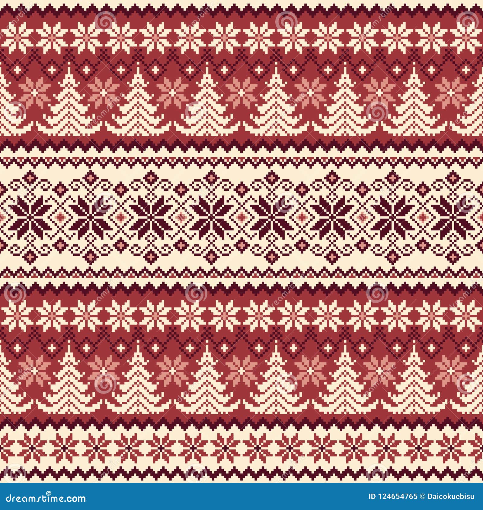 Nordic Events Pattern Illustration of the Tree Stock Illustration ...