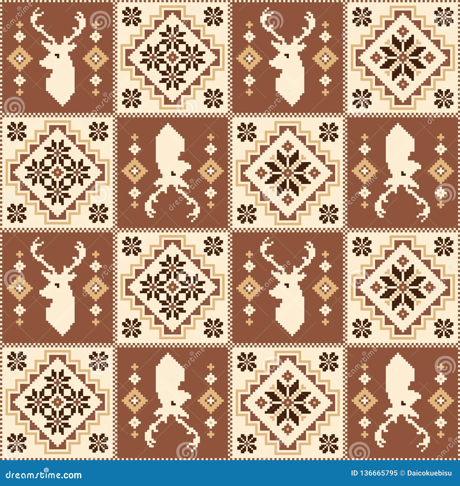 I Designed a Traditional Nordic Pattern Stock Illustration ...