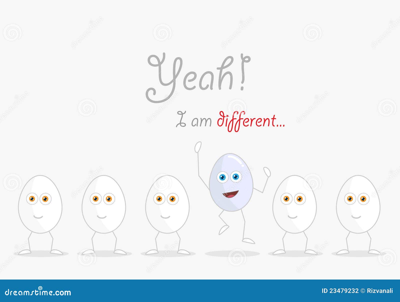 I am different stock vector. Illustration of intelligence - 23479232