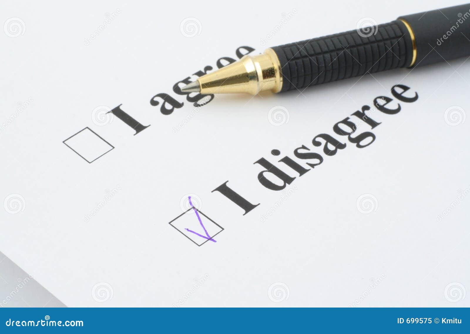 I disagree stock image. Image of disagreement, disagreeable - 699575