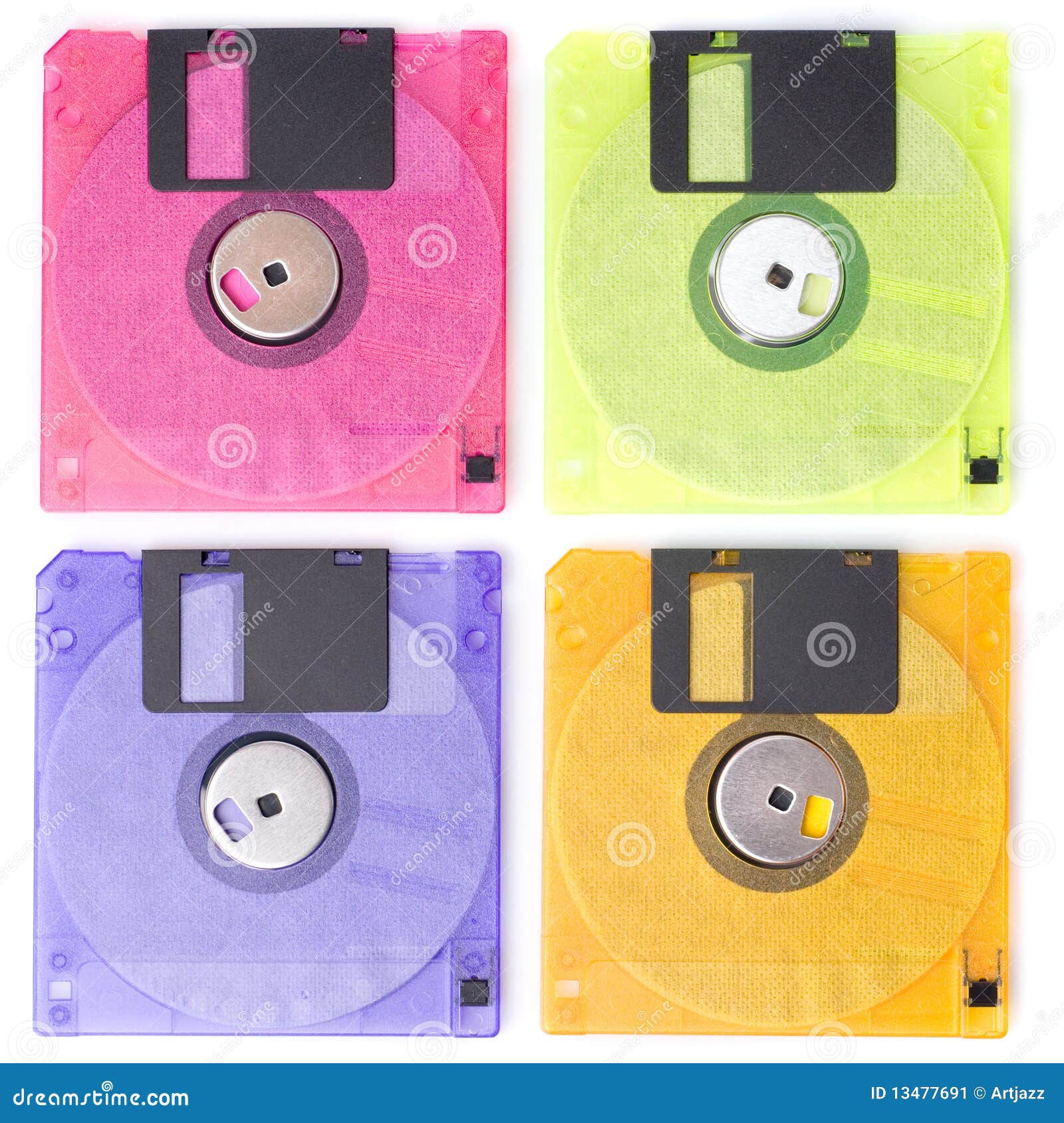 I Dischetti Di Colore Hanno Isolato Immagine Stock - Immagine di ...