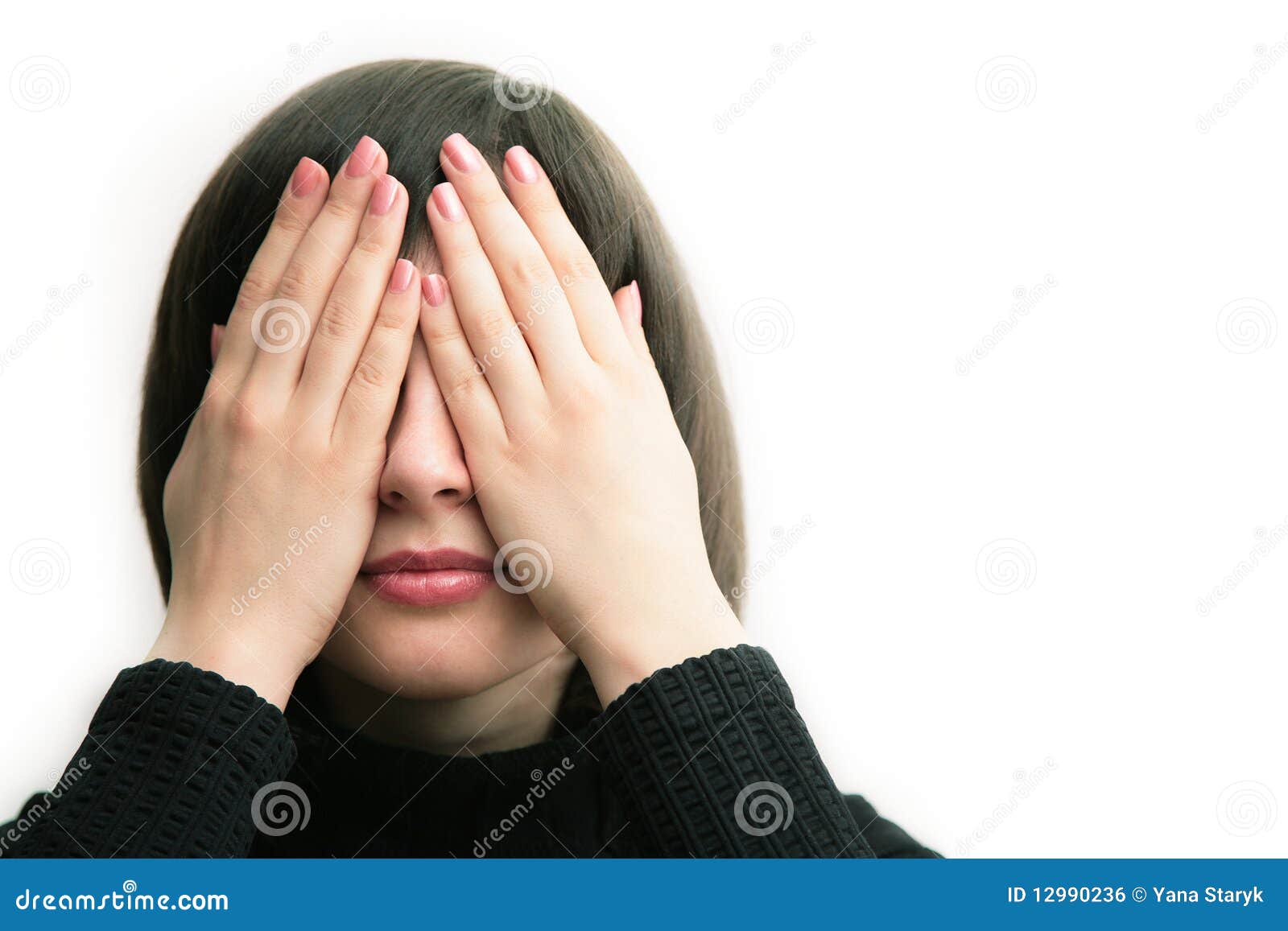 I do not look stock photo. Image of look, girl, hands - 12990236