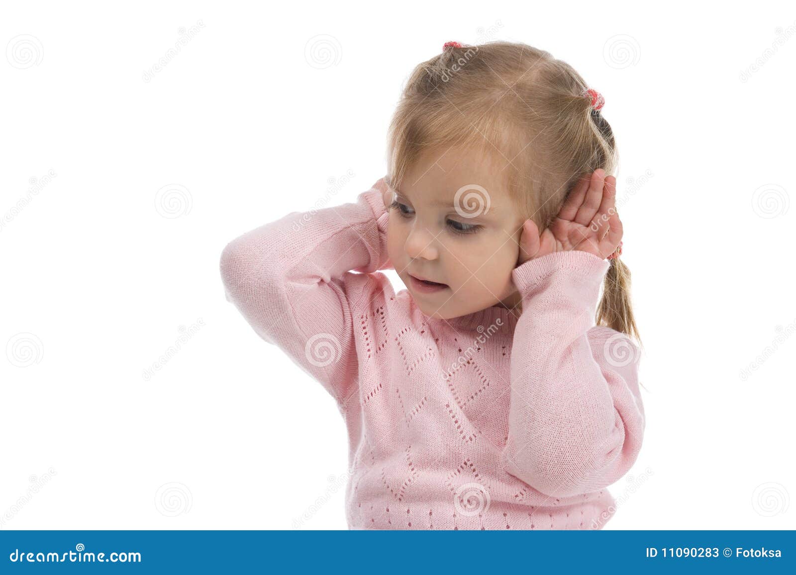 I Do Not Want To Hear Anything! Stock Image - Image of happy, jersey ...