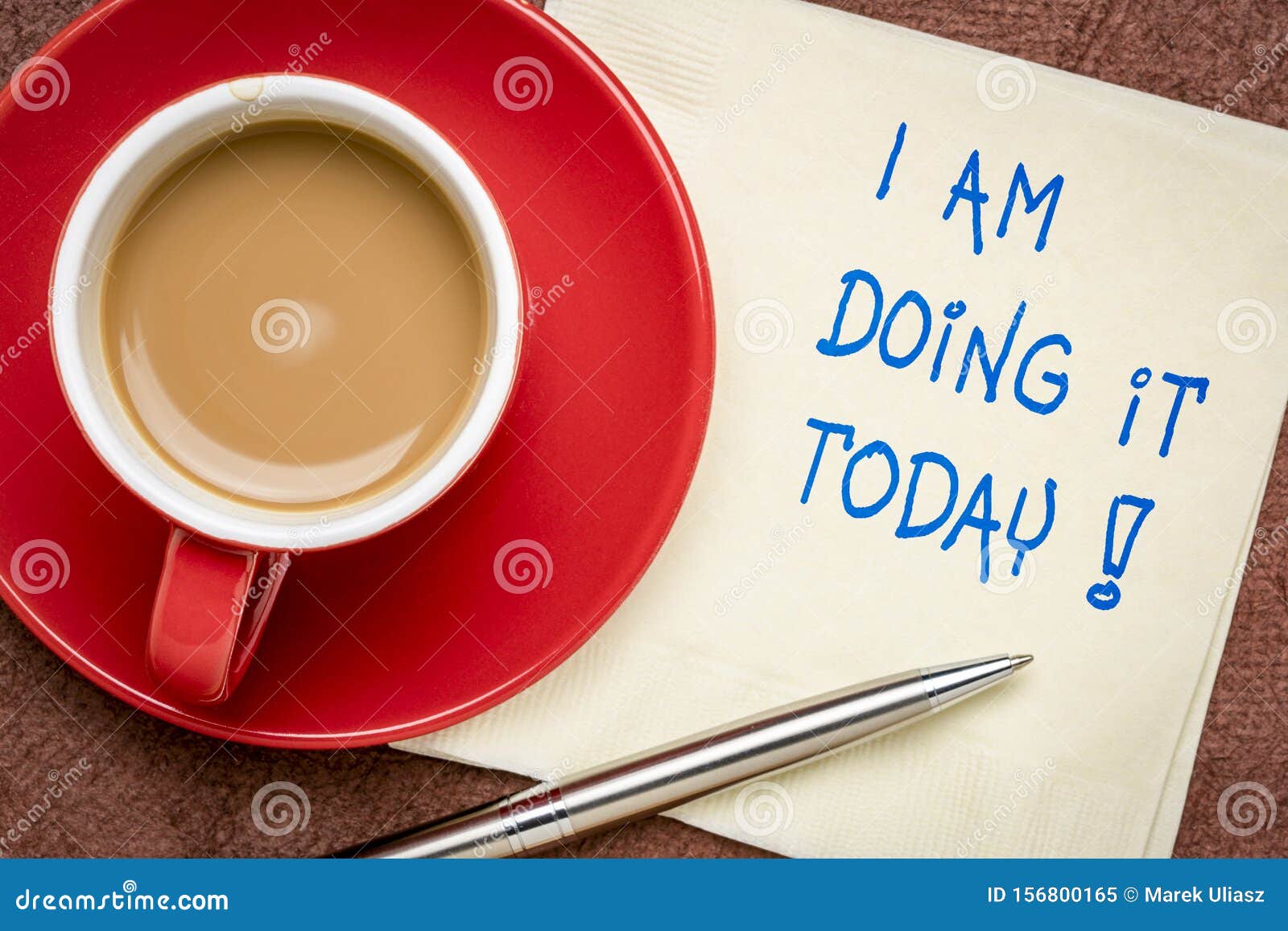 I am doing it today stock image. Image of motivation - 156800165