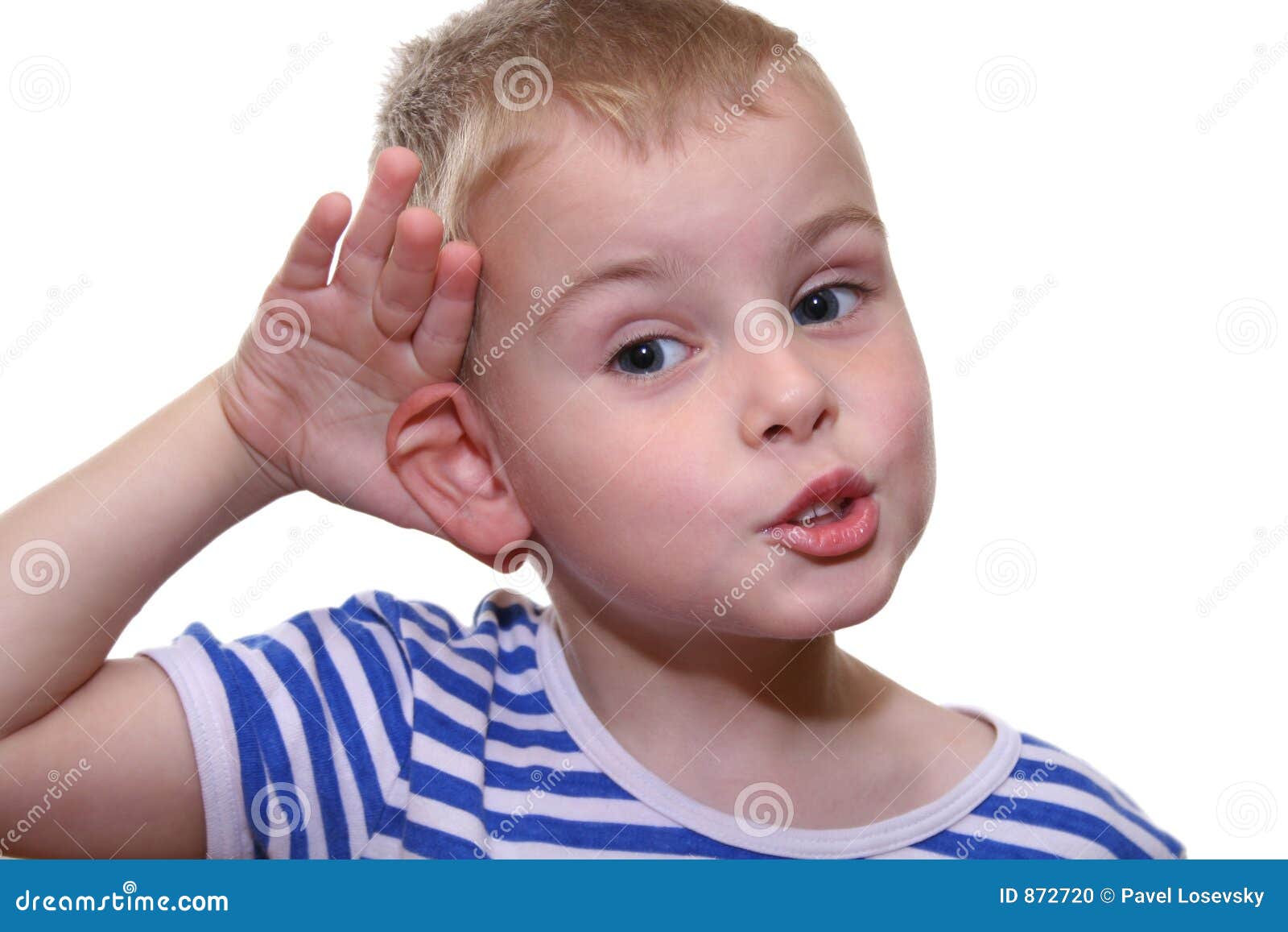 I don t hear you stock photo. Image of notice, isolated - 872720