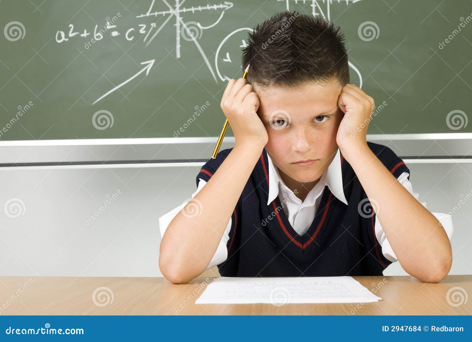 I don t understand stock photo. Image of desk, math, depression - 2947684