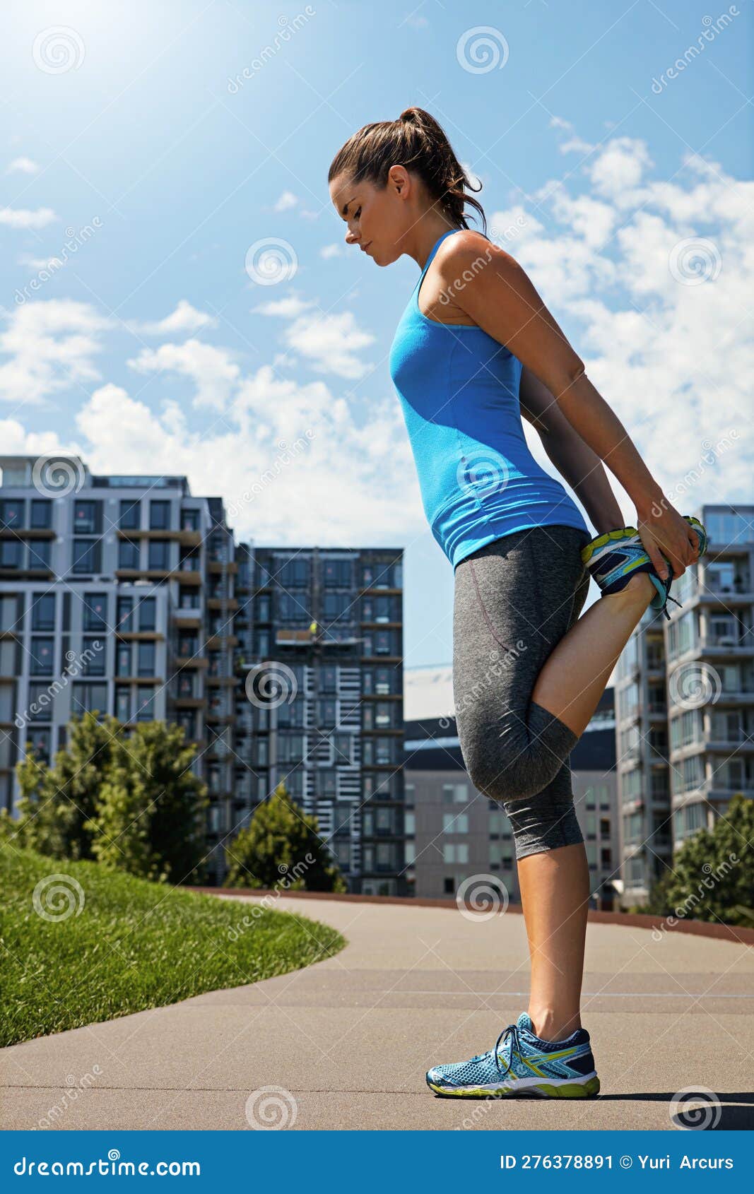 I Dont Get Ready, Im always Ready. an Attractive Young Female Runner ...