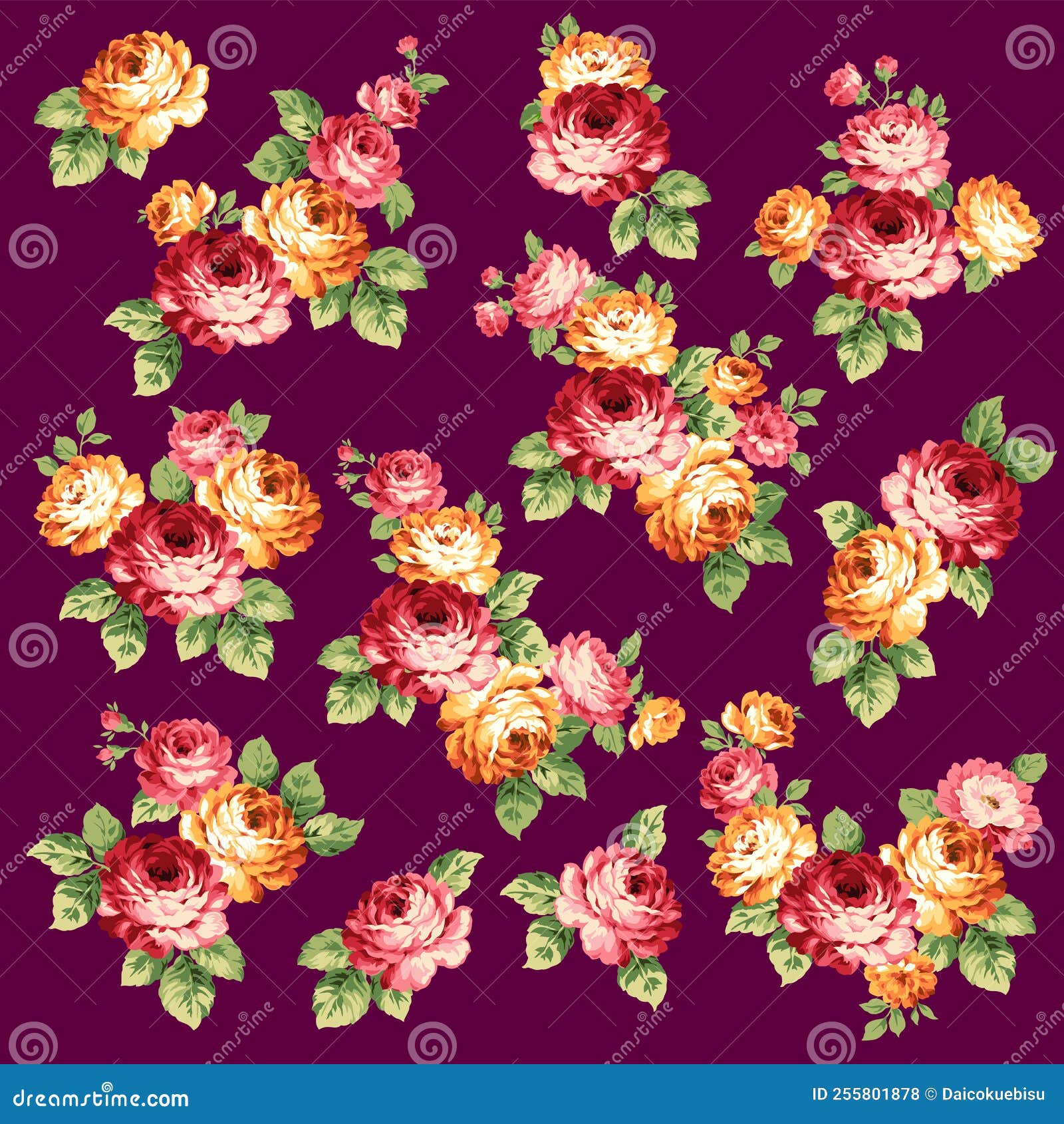 Beautiful Rose Illustration Material Collection, Stock Vector ...