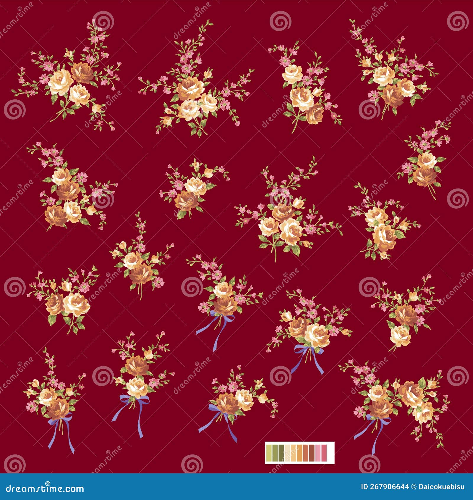 Beautiful Rose Illustration Material Collection, Stock Vector ...