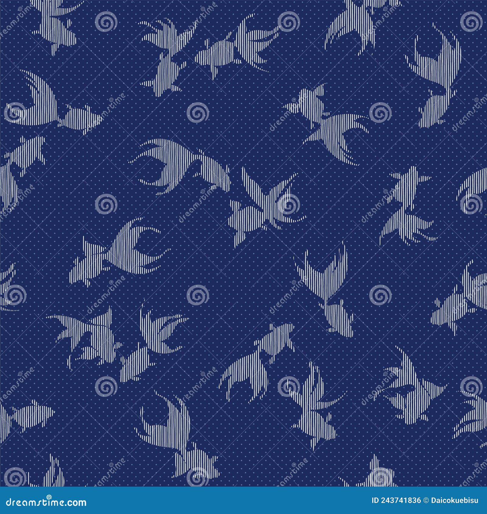 Japanese Style and Elegant Goldfish Pattern, Stock Vector ...