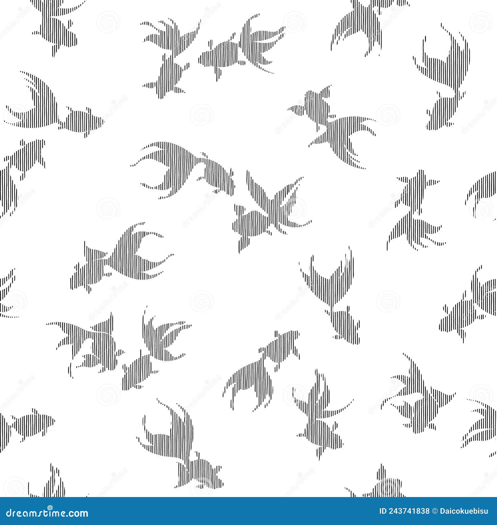 Japanese Style and Elegant Goldfish Pattern, Stock Vector ...