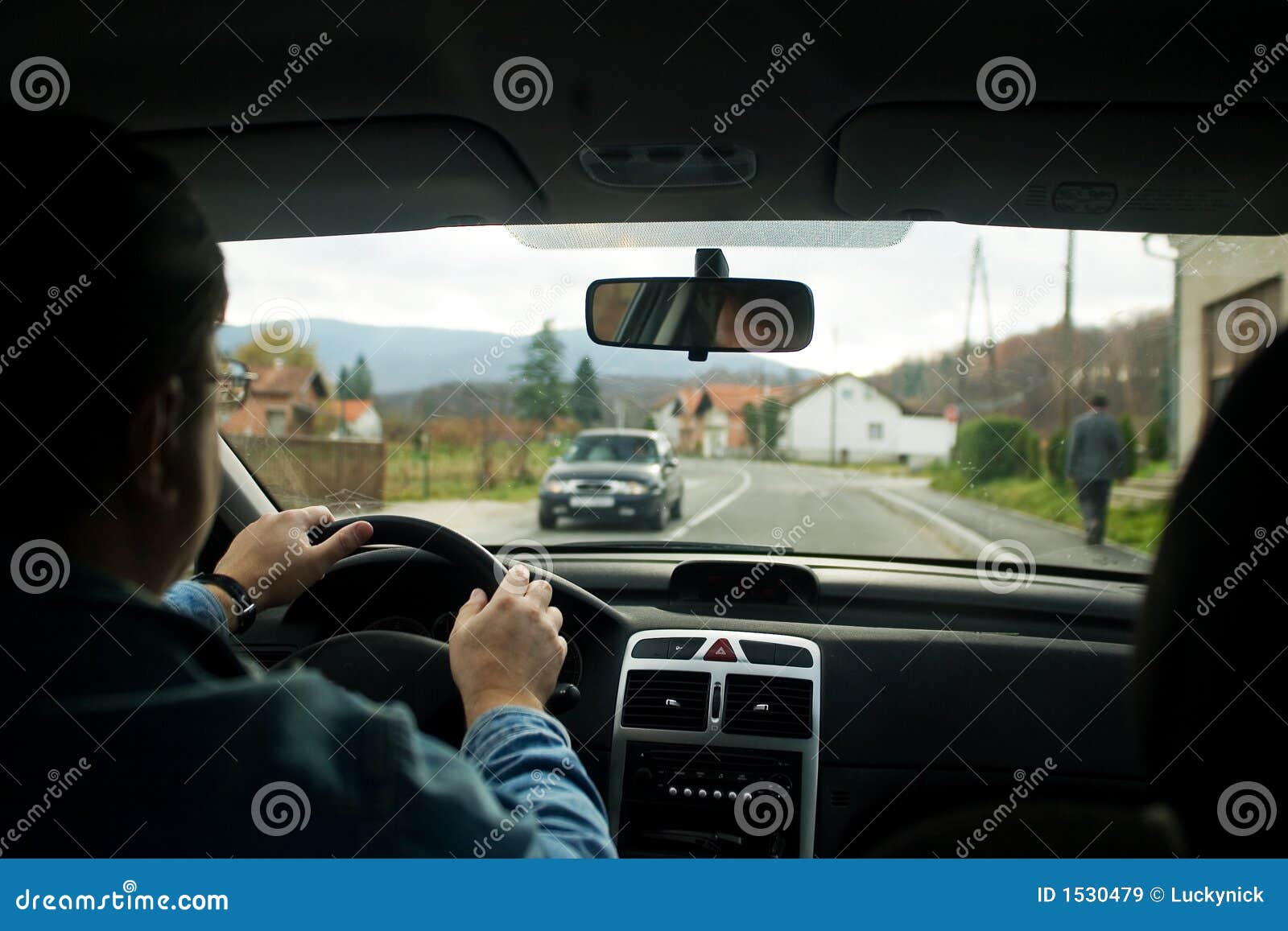 I drive my car stock image. Image of hands, road, skill - 1530479