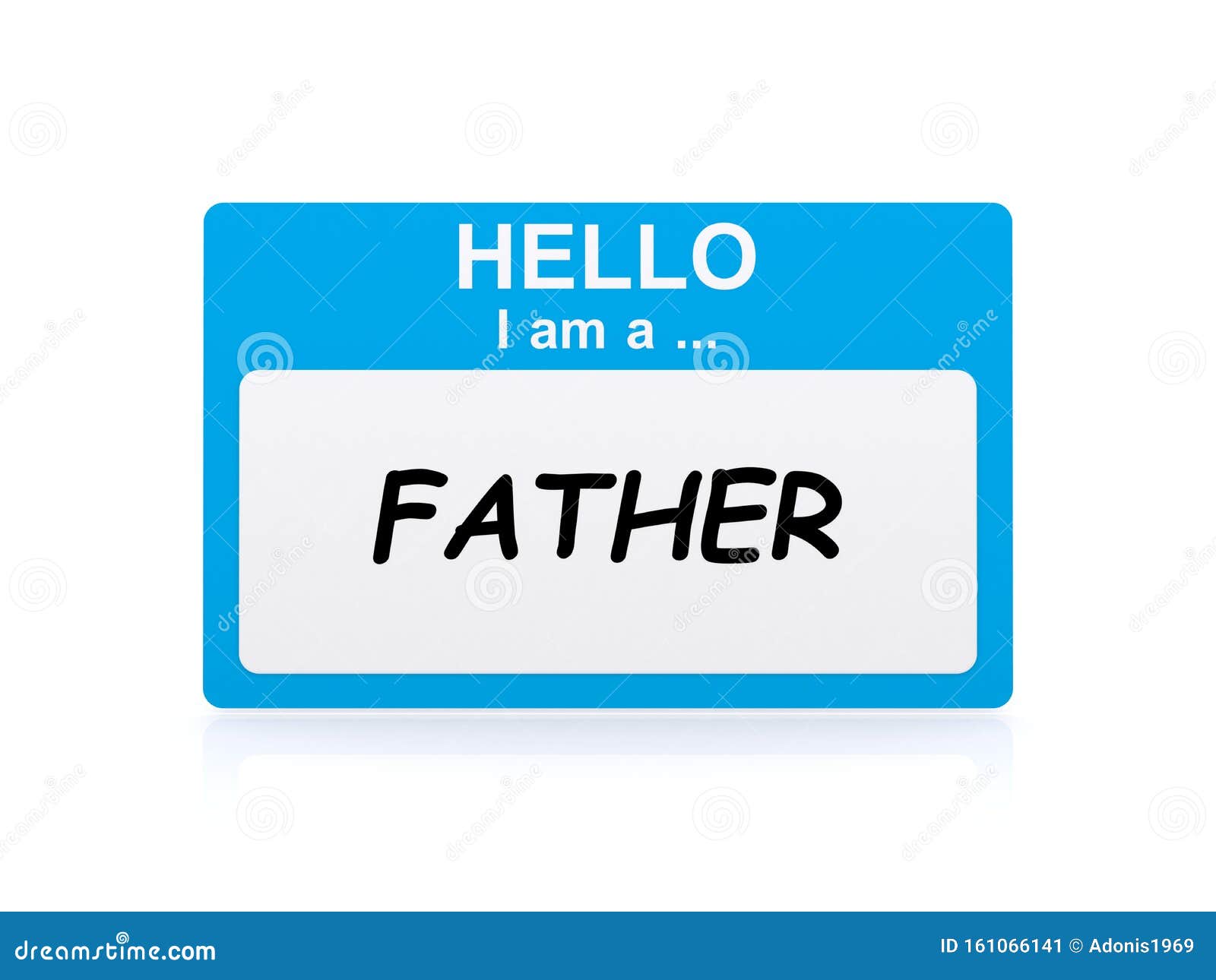 I am a father tag stock illustration. Illustration of render - 161066141