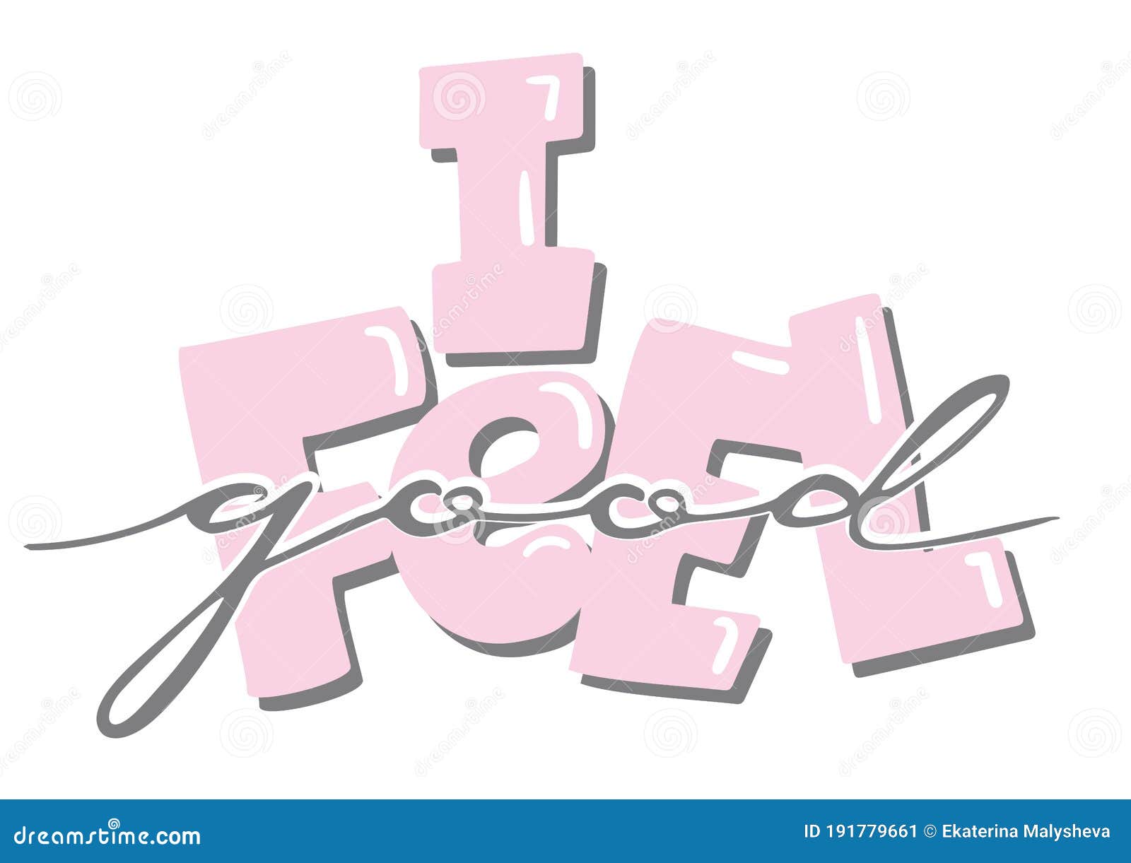 I Feel Good Text, Hand Lettering Stock Vector - Illustration of ...