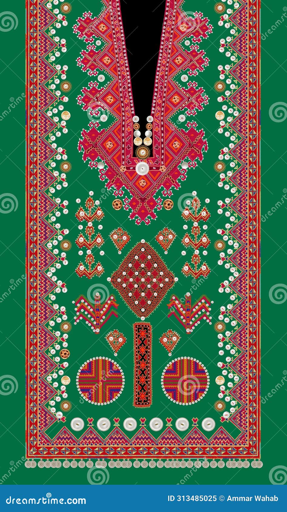 Traditional Digital Printed Design Pattern Stock Illustration ...
