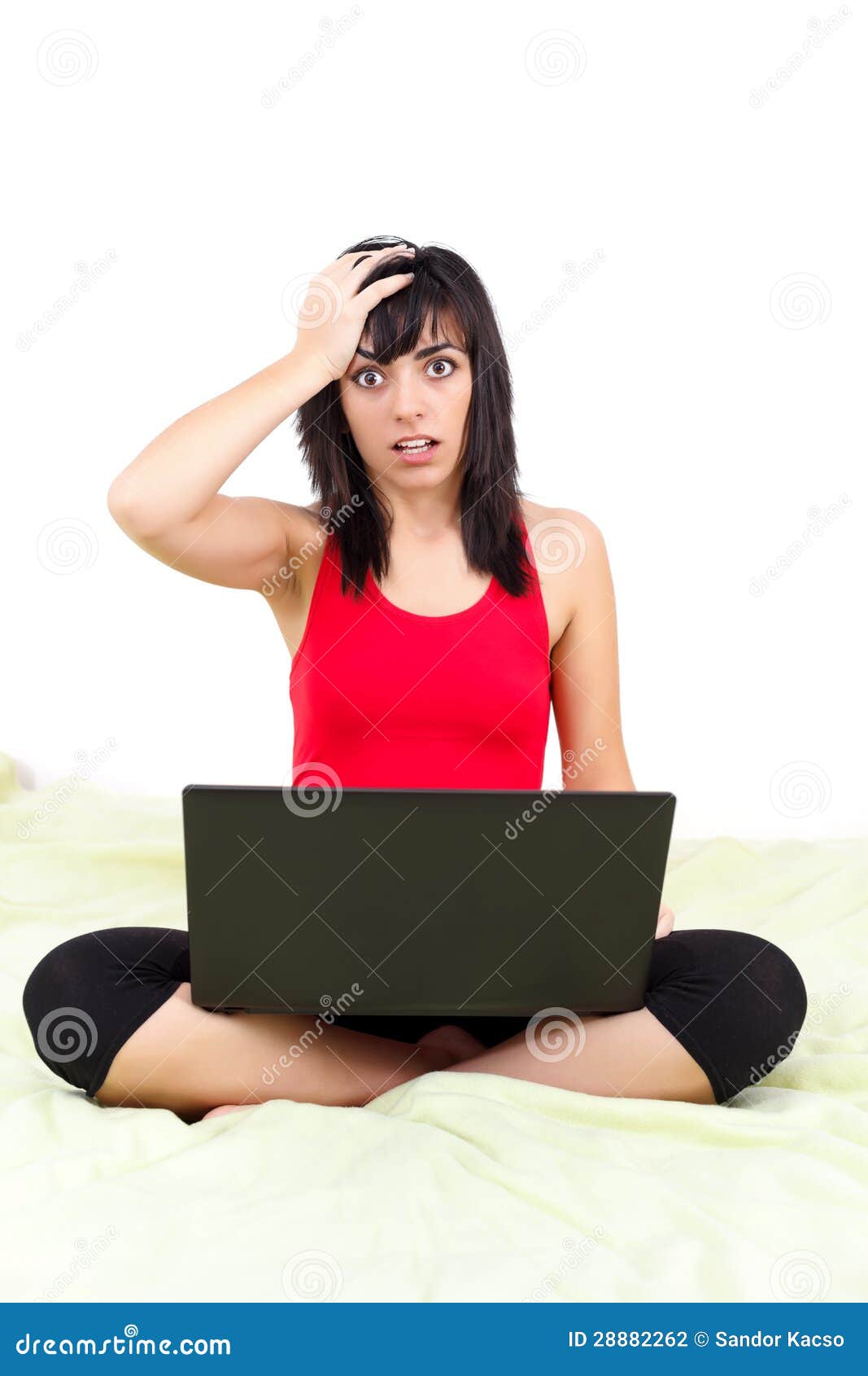 I forgot! stock photo. Image of white, home, adult, confused - 28882262