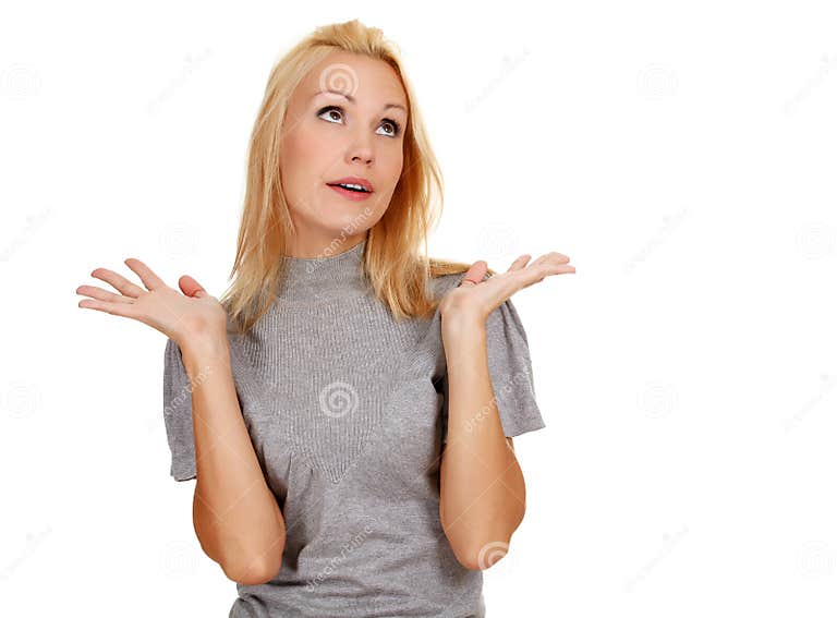 I give up stock image. Image of fear, attractive, eyes - 27319625