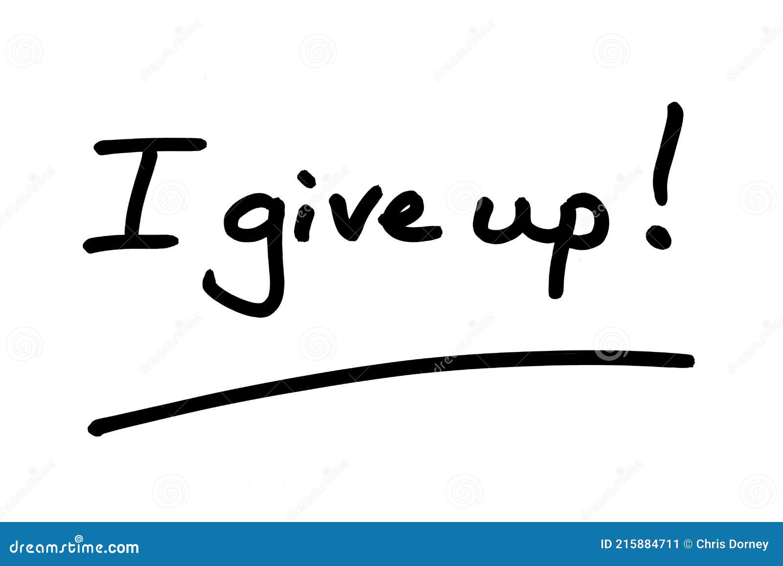 I give up stock illustration. Illustration of dropping - 215884711