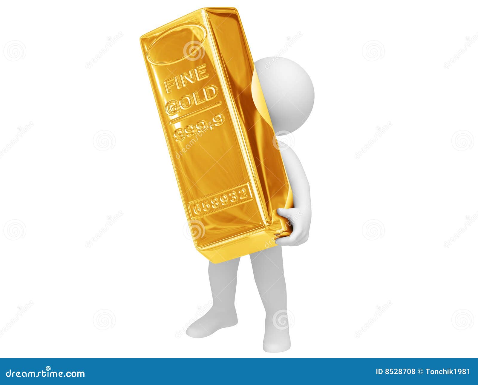 I got gold! stock illustration. Illustration of puppet - 8528708