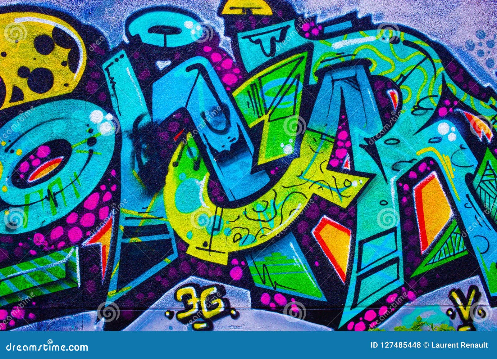 I Graffiti Dettagliano Sopra La Parete Fotografia Stock Editoriale ...