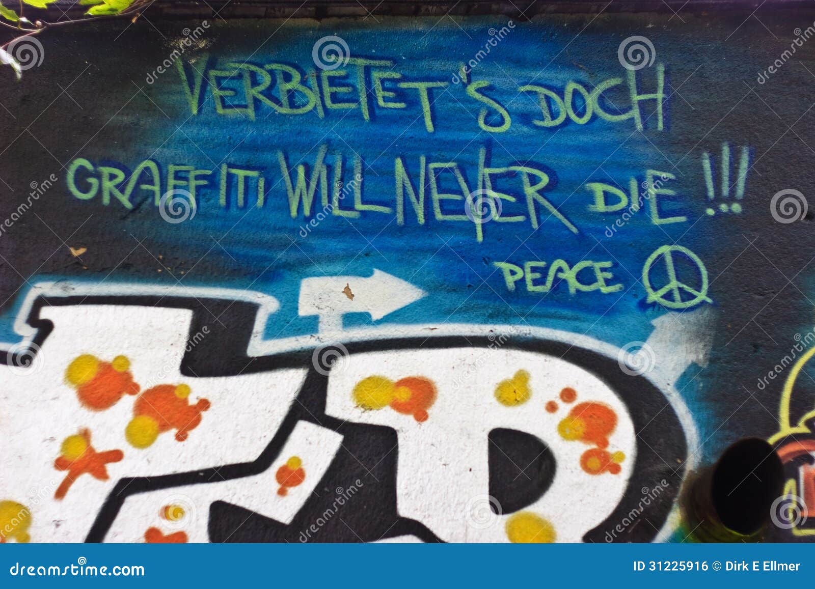 I Graffiti Non Moriranno Mai - Pace Fotografia Editoriale - Immagine di ...
