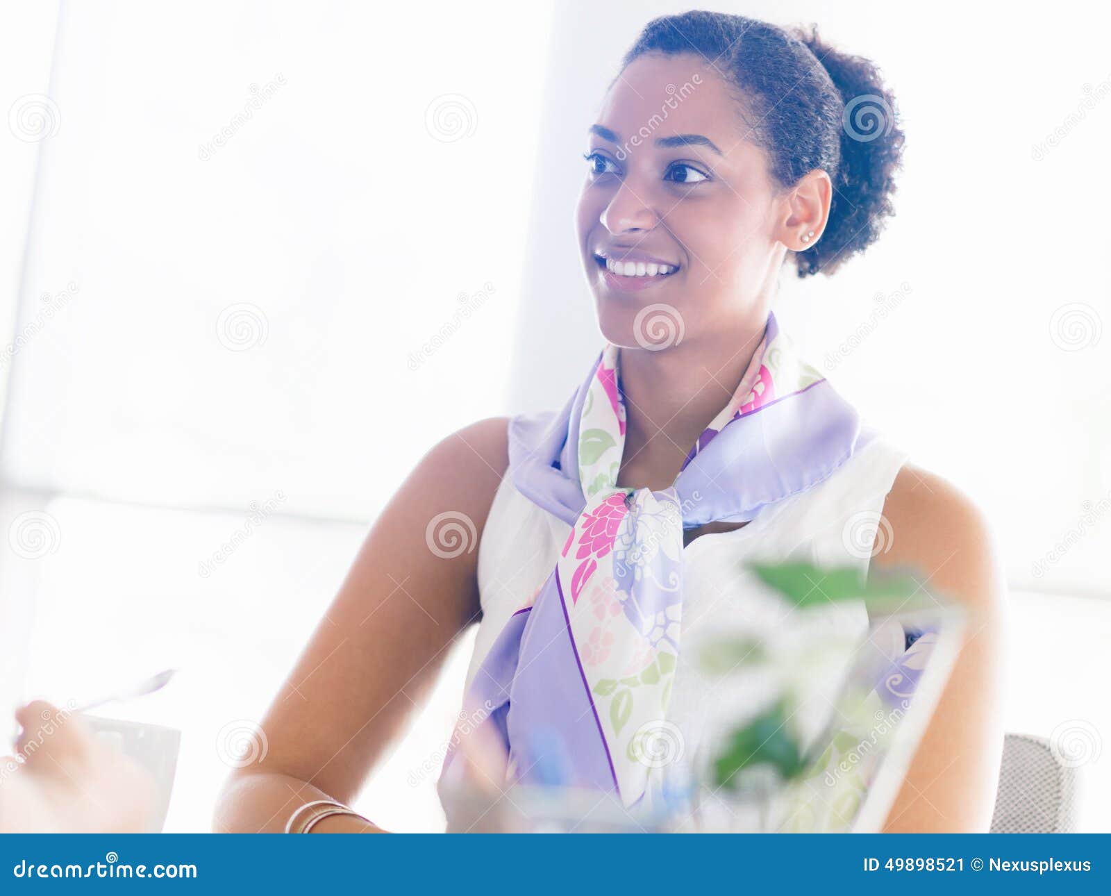 I am happy to work here stock image. Image of woman, together - 49898521