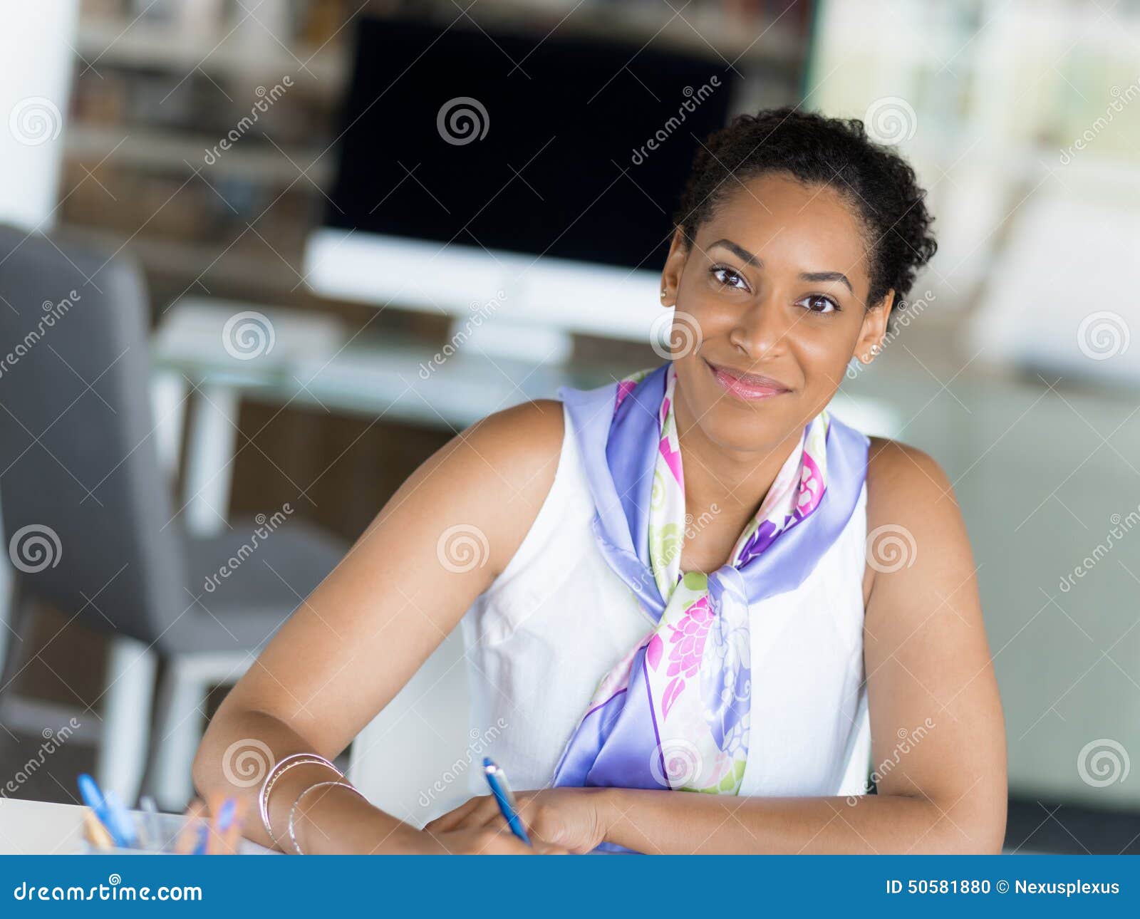 I am happy to work here stock photo. Image of working - 50581880