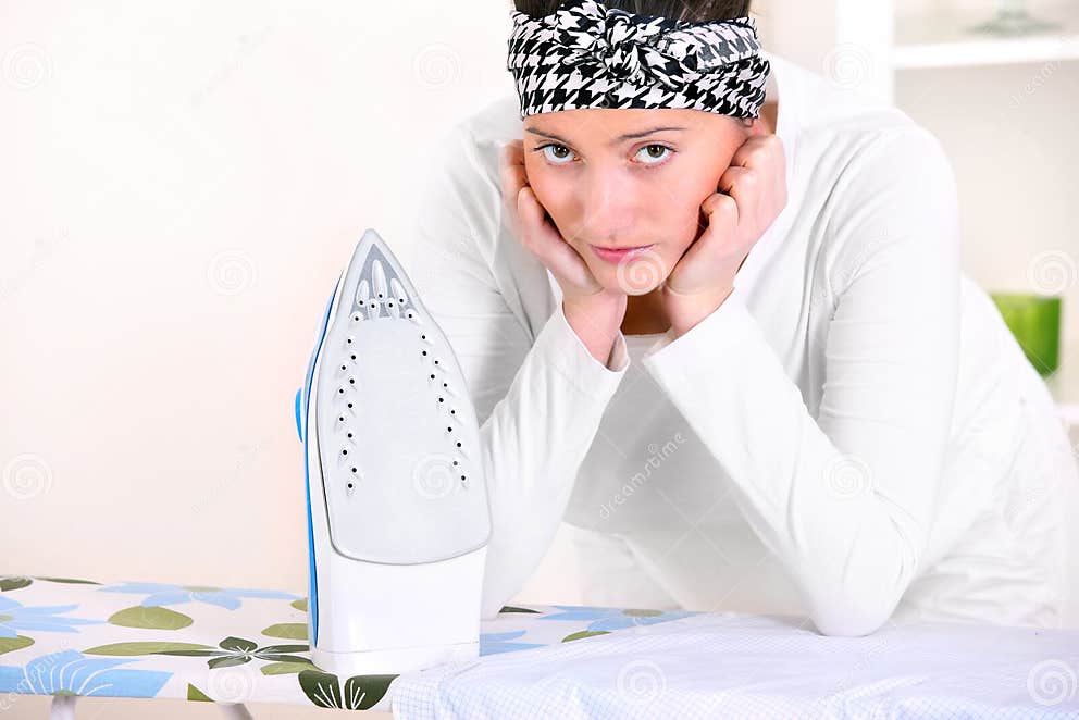 I hate ironing! stock photo. Image of duty, equipment - 23829332