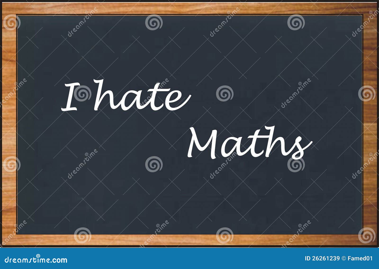 I hate maths stock illustration. Illustration of lessons - 26261239