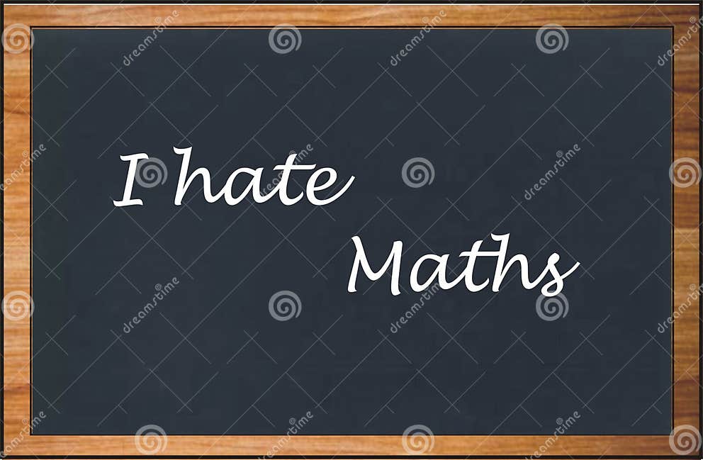 I hate maths stock illustration. Illustration of lessons - 26261239