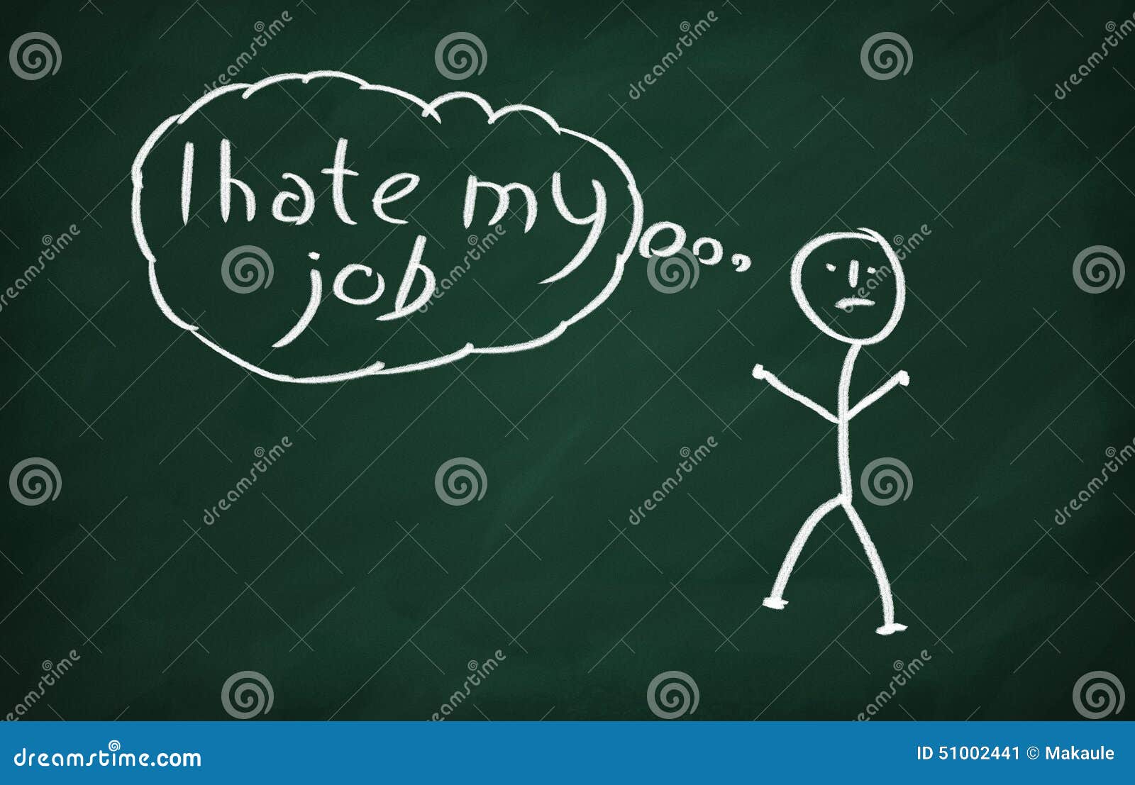 I Hate My Job stock illustration. Illustration of handwriting - 51002441