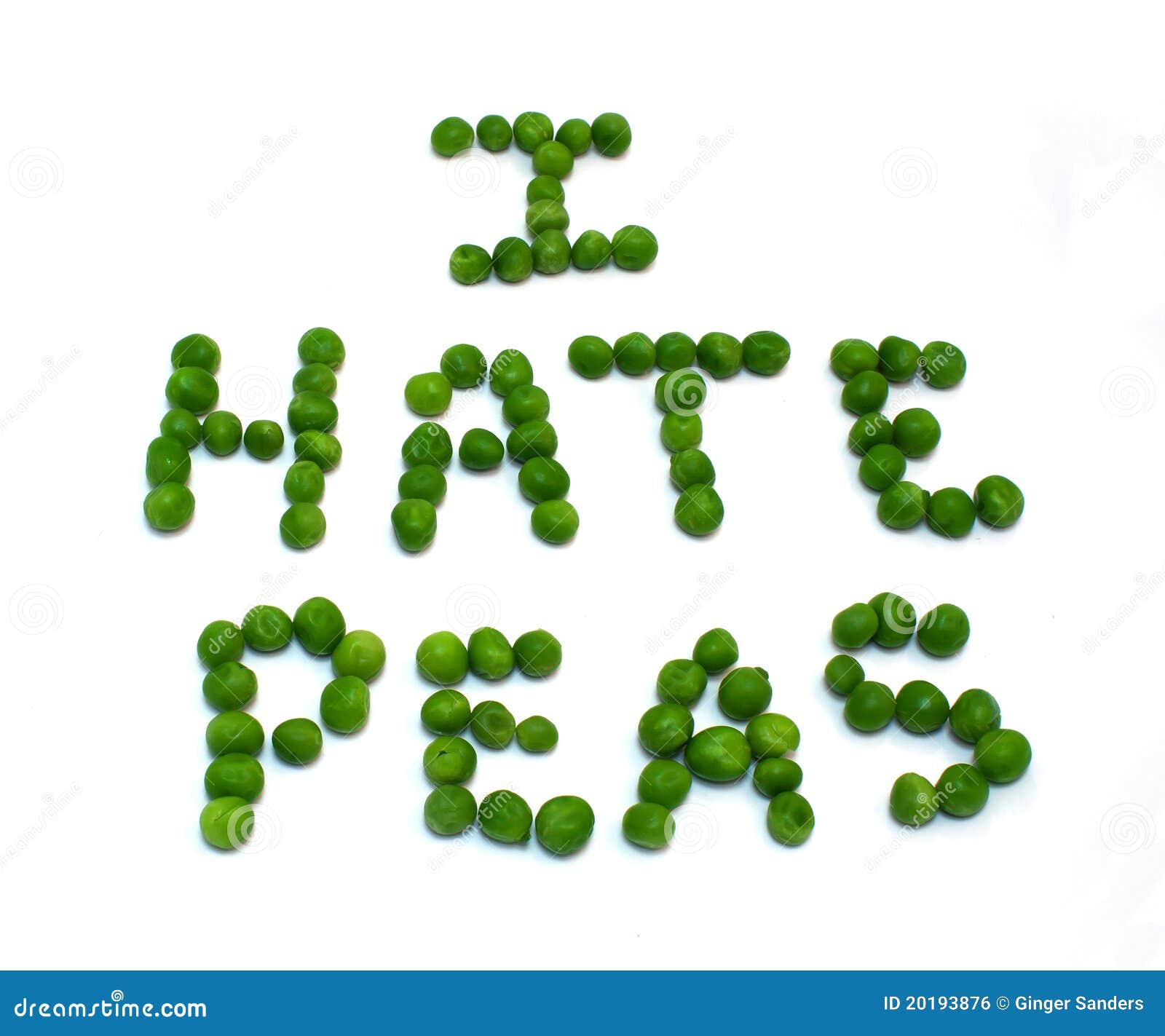 I Hate Peas stock photo. Image of humor, hate, green - 20193876