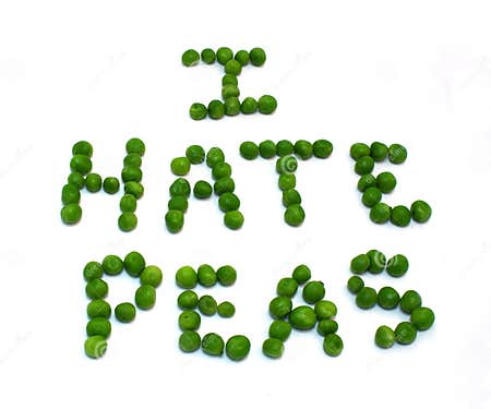 I Hate Peas stock photo. Image of humor, hate, green - 20193876
