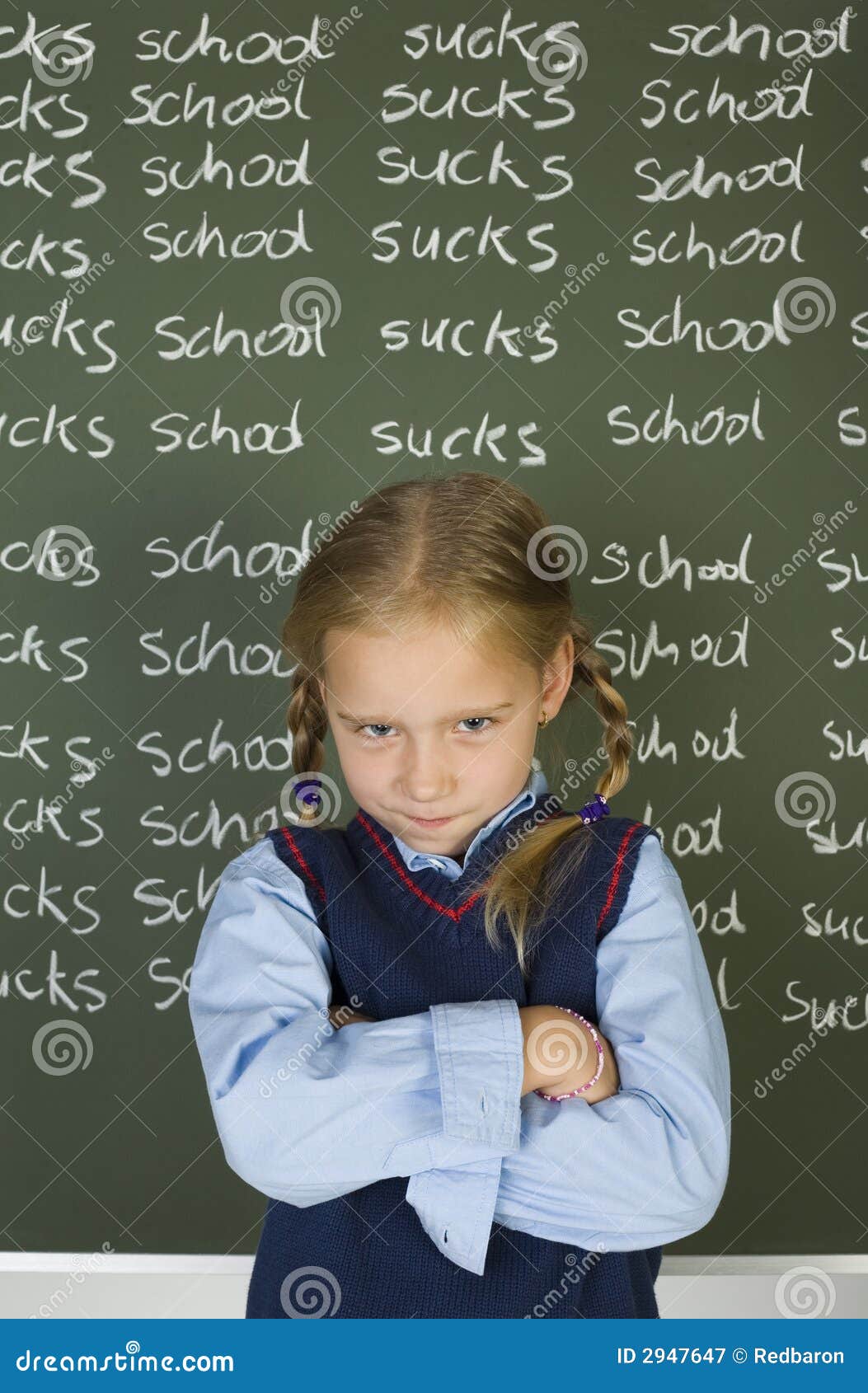 I hate school! stock image. Image of lesson, offended - 2947647