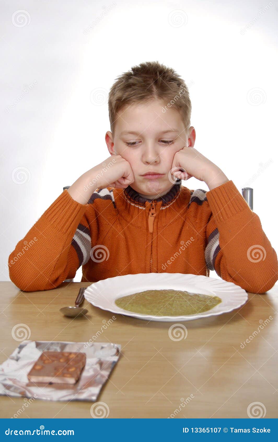 I hate vegetable stock image. Image of child, healthy - 13365107