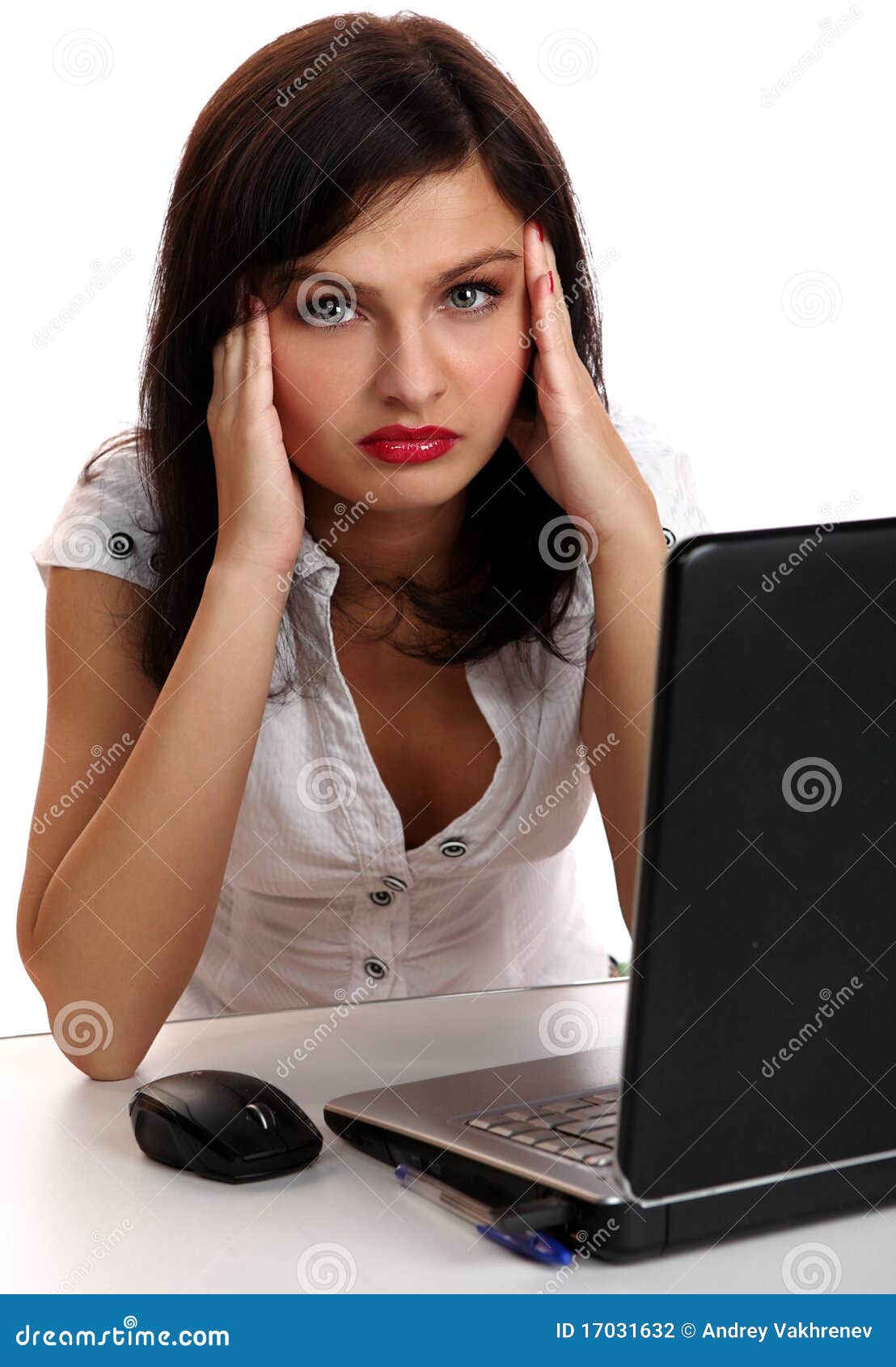 I have problem stock photo. Image of brunette, look, face - 17031632