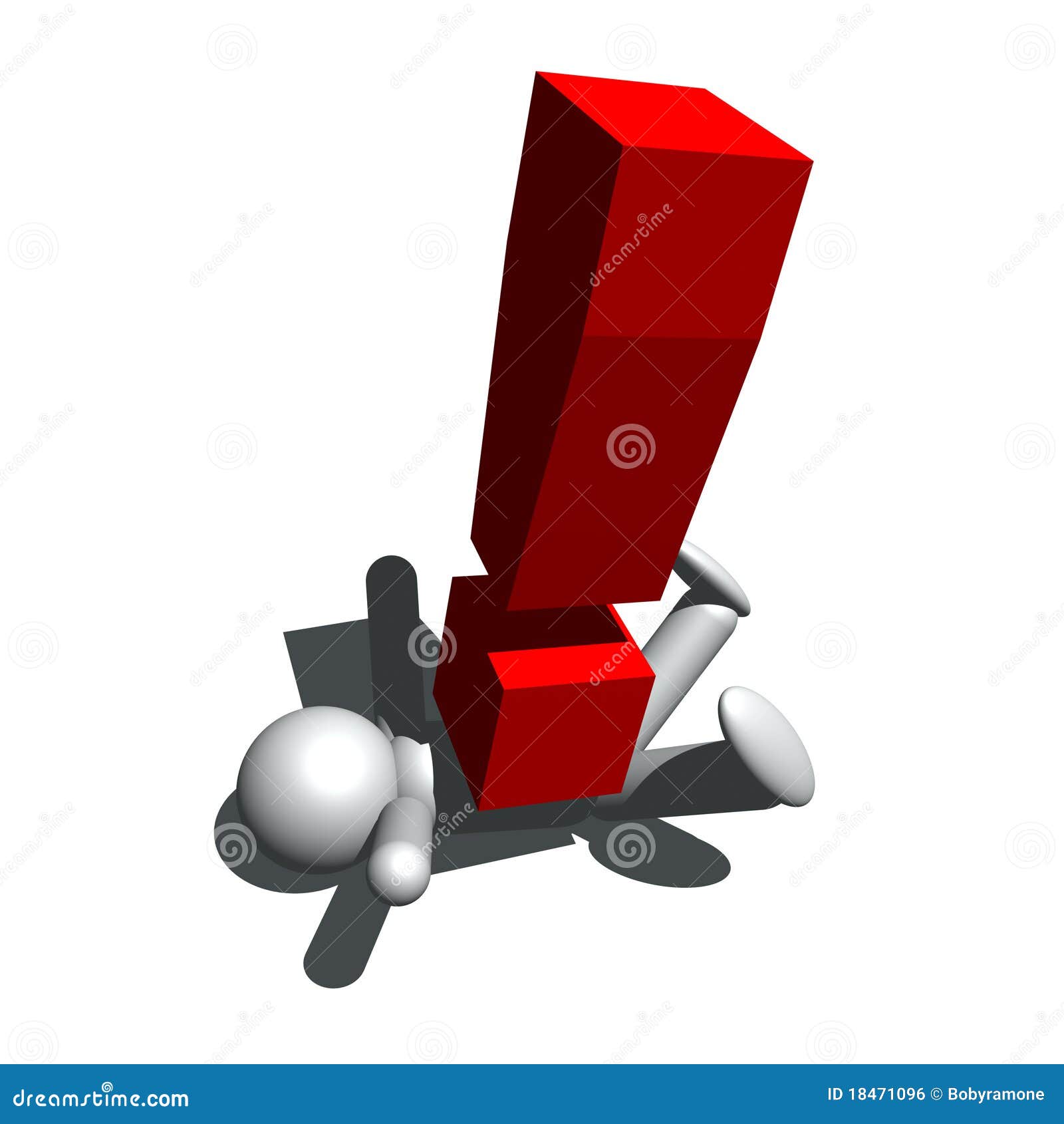 I have a problem stock illustration. Illustration of exclamation - 18471096