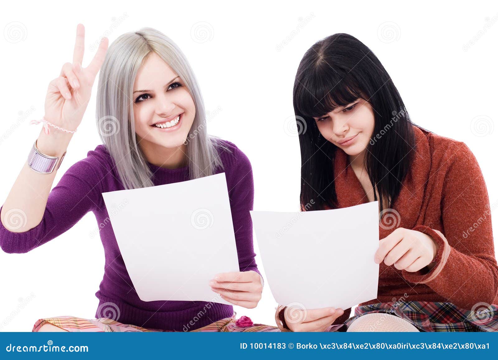 I have a question. stock image. Image of contract, female - 10014183