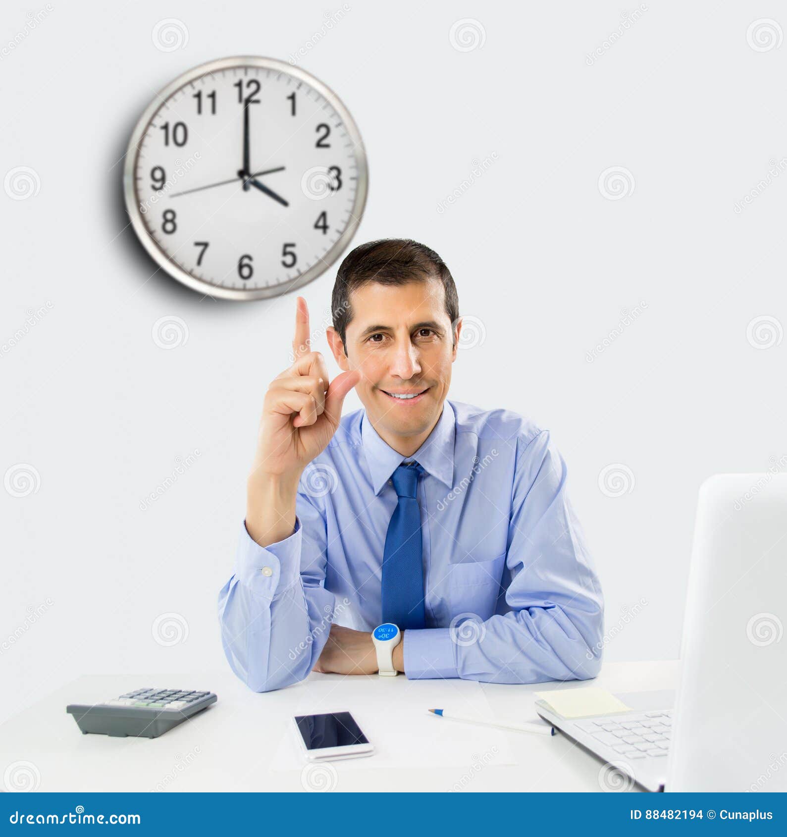 I Have the Solution in Time Stock Photo - Image of advisor, person ...