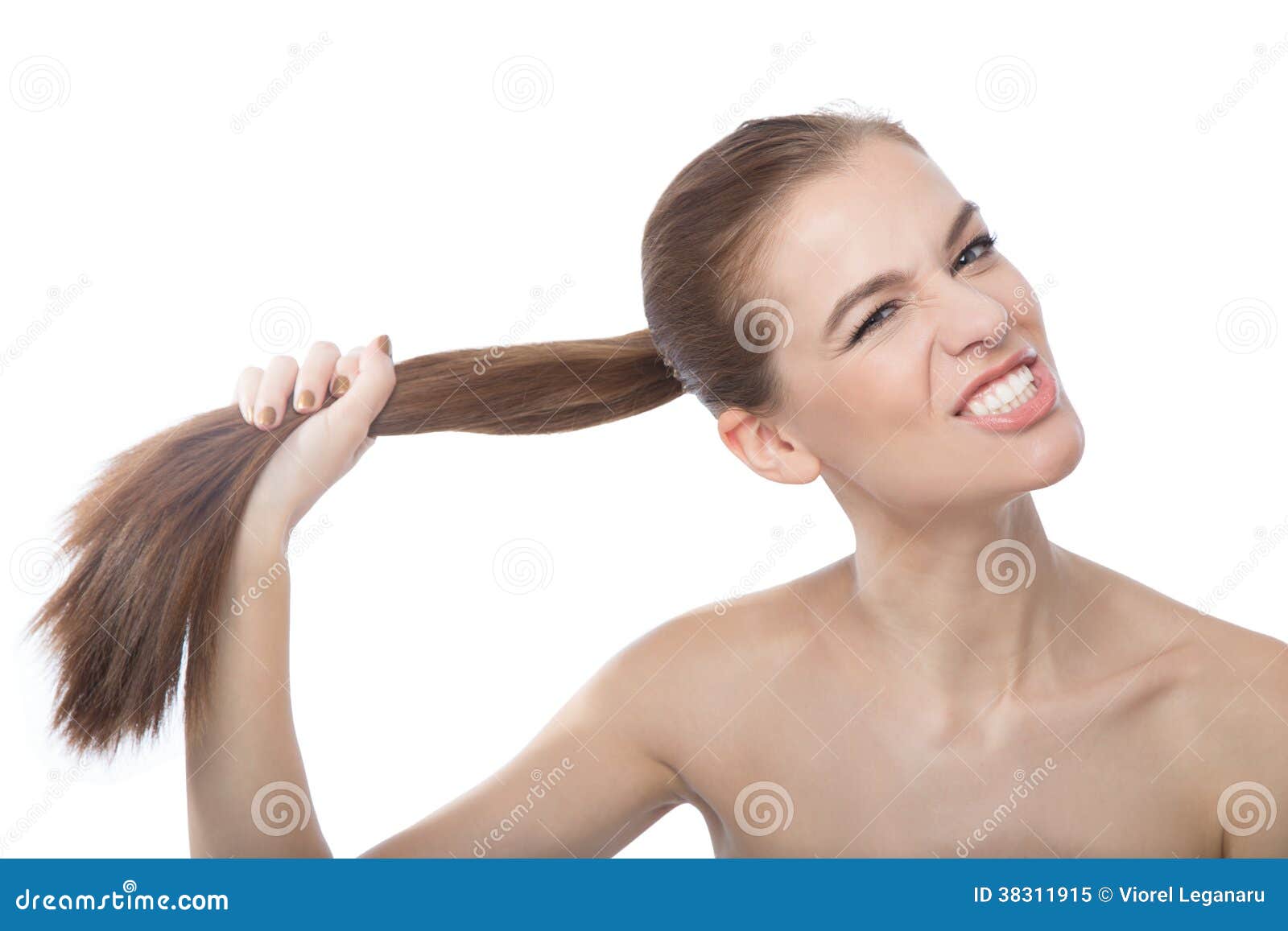 I have a strong hair stock image. Image of lips, eyes - 38311915