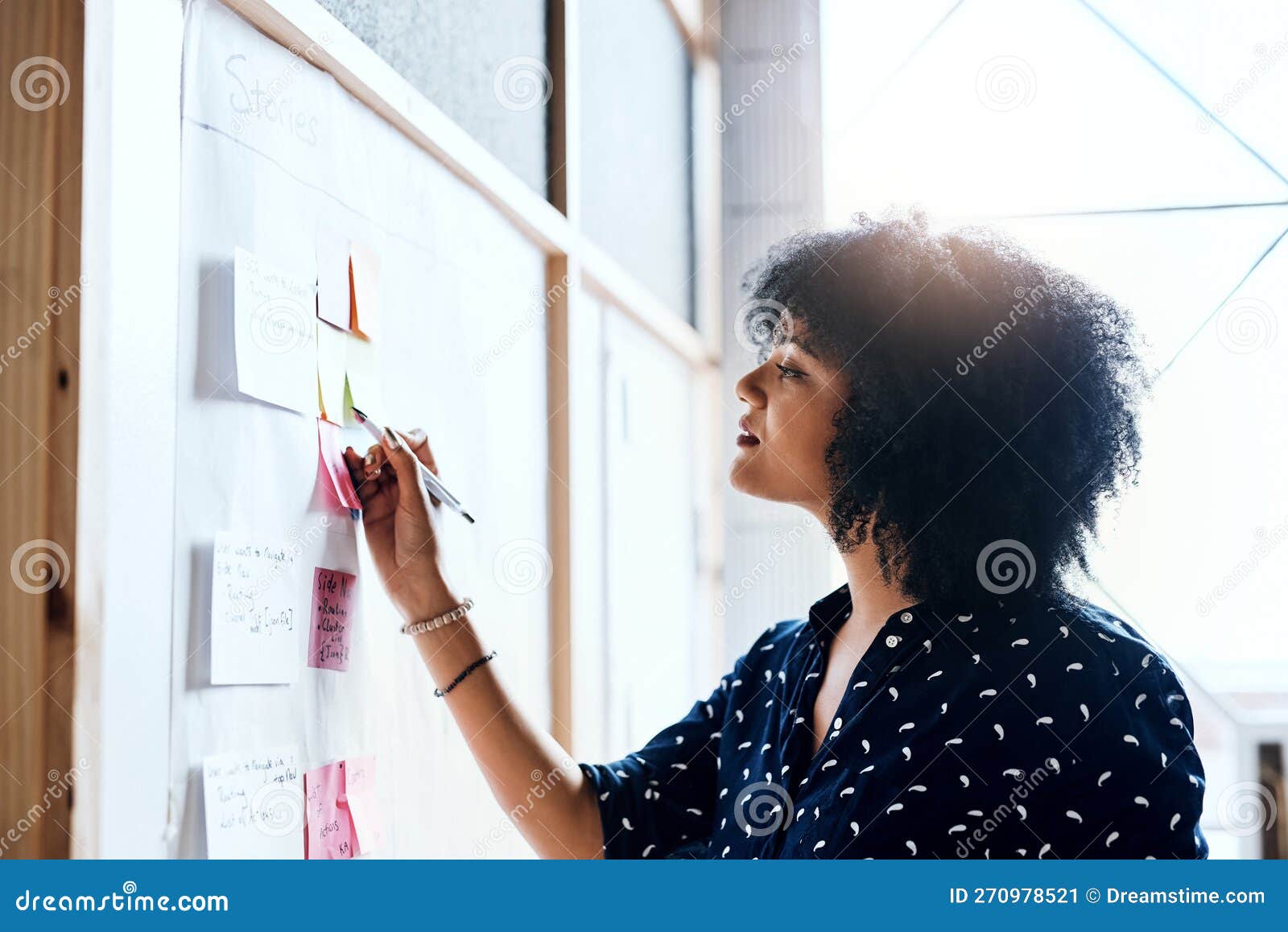 I Have To Plan this Accordingly. Shot of a Young Female Designer Doing ...