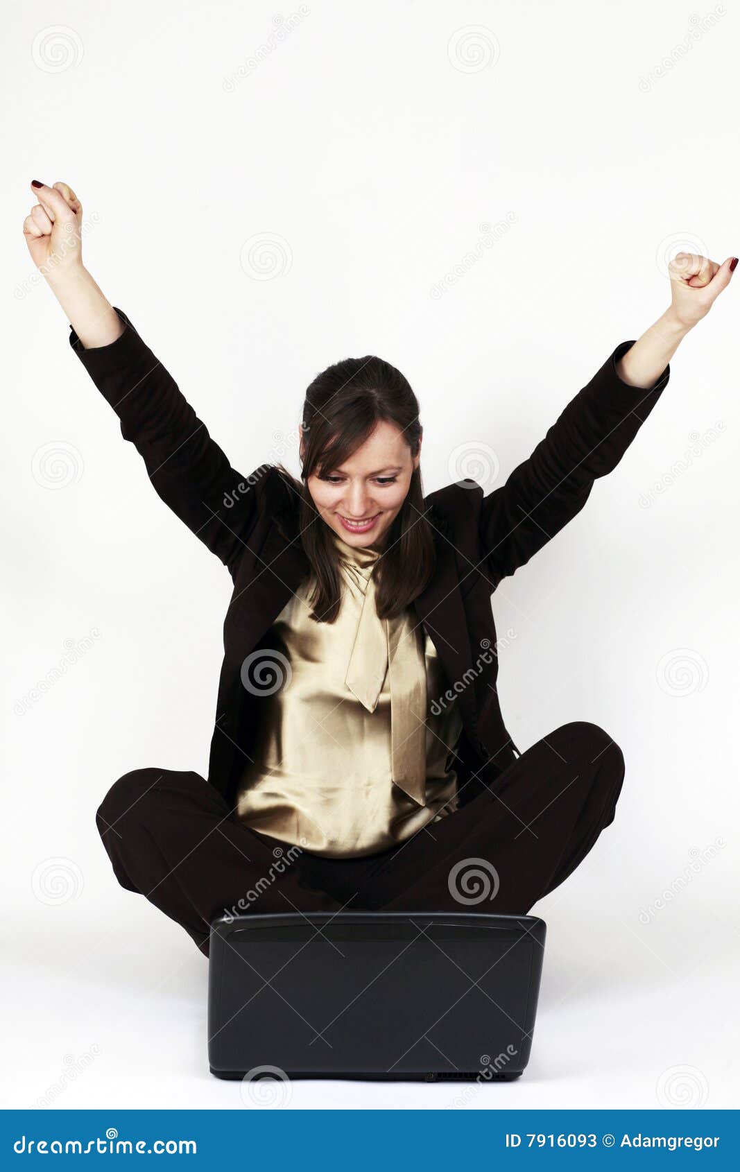 I have won stock image. Image of communication, female - 7916093