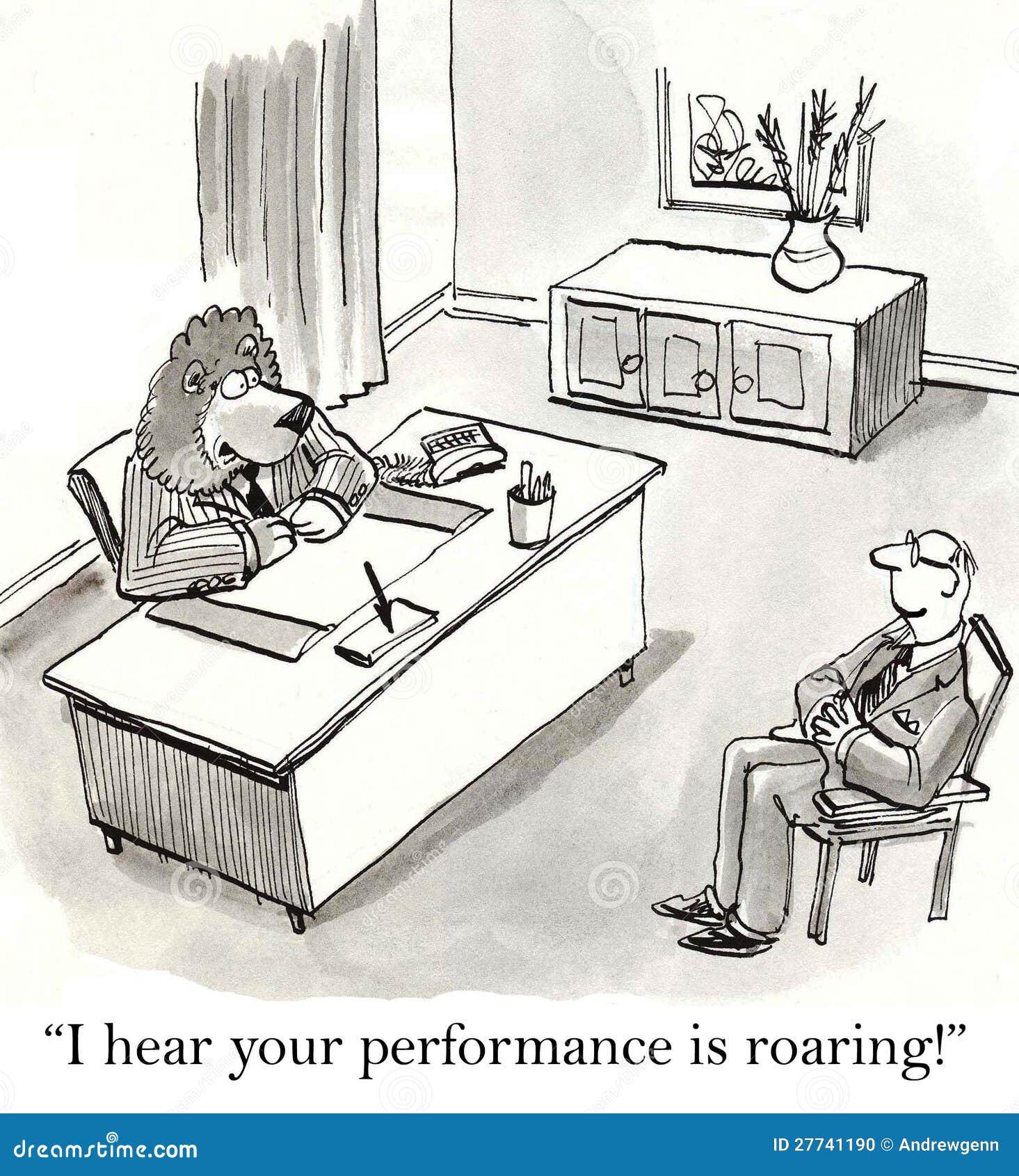 Employee Performance Review Cartoon